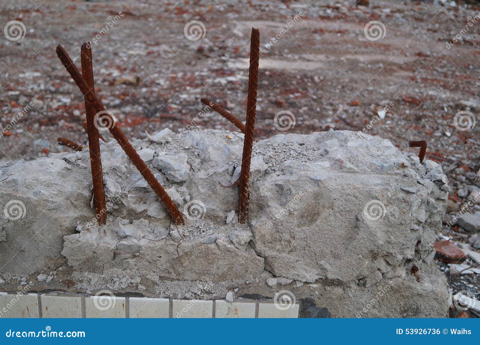 The Ruins of the Construction Site Stock Photo - Image of rusty ...