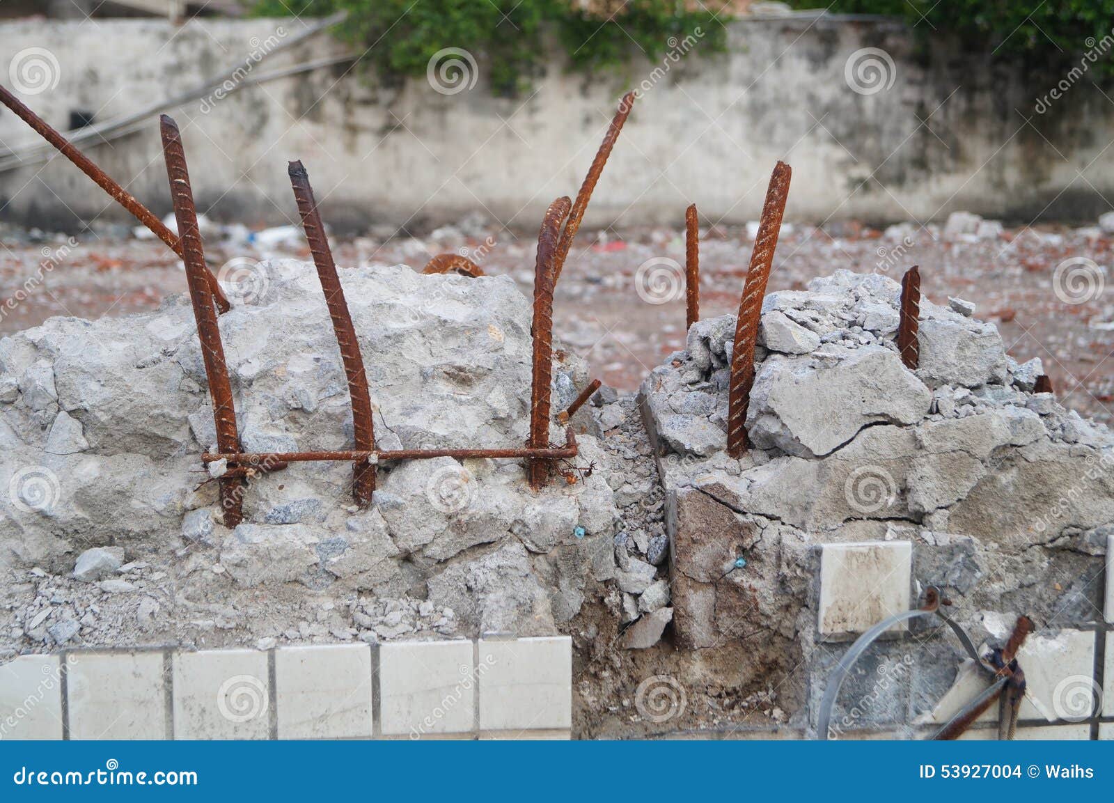 The Ruins of the Construction Site Stock Photo - Image of demolition ...