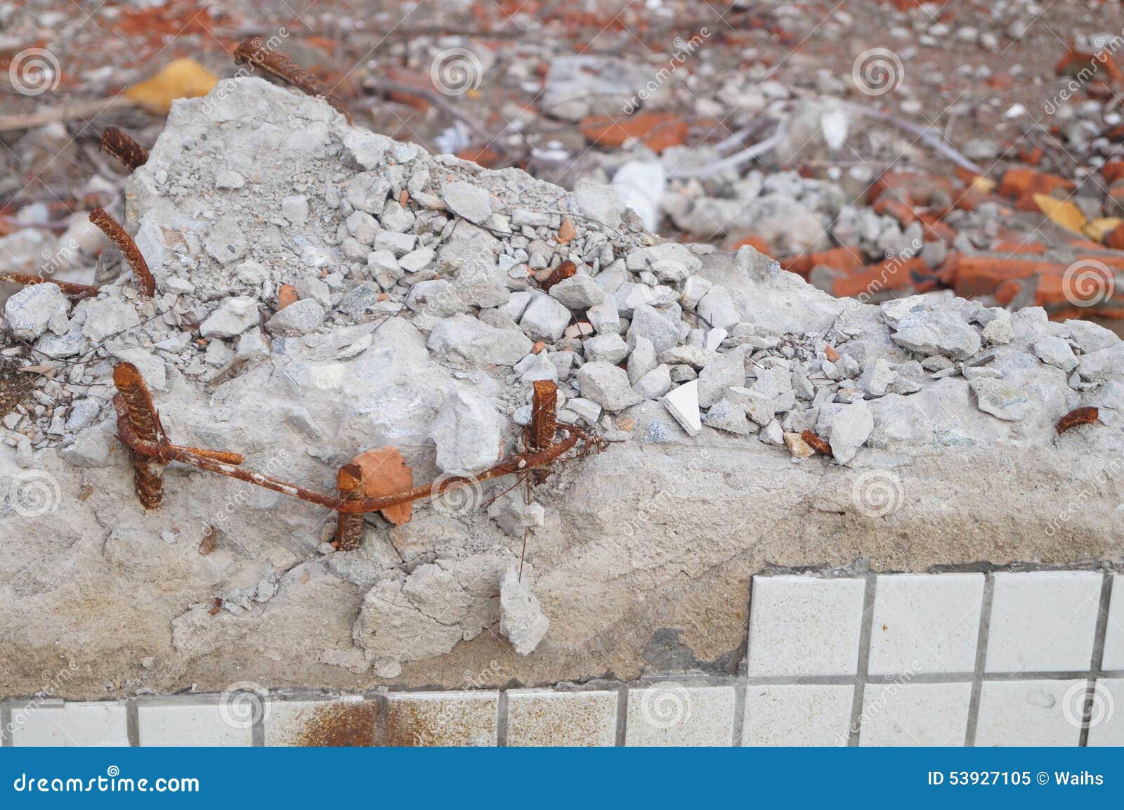 The Ruins of the Construction Site Stock Image - Image of renewal ...