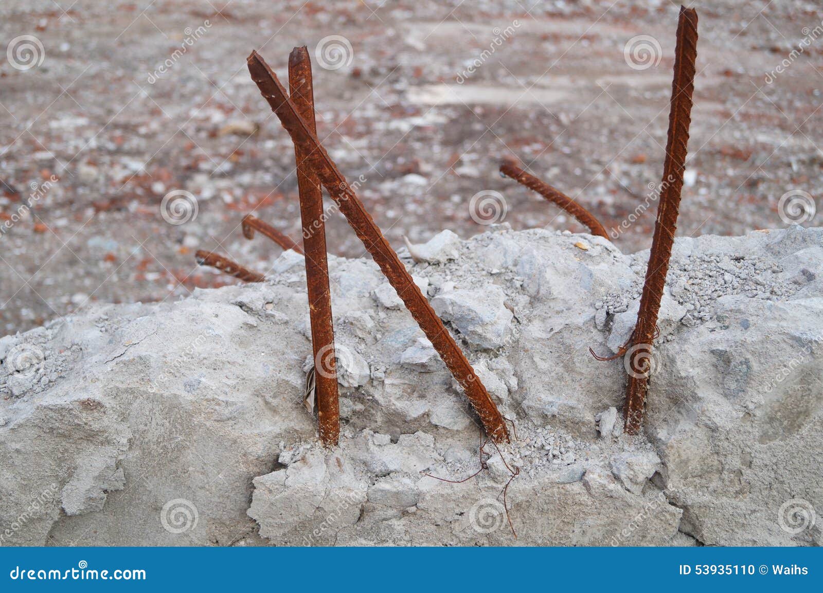 The Ruins of the Construction Site Stock Photo - Image of ruins ...