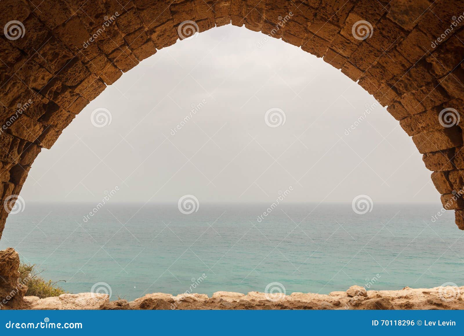 Ruins of the Crusaders Castle in Arsuf Stock Photo - Image of fort ...