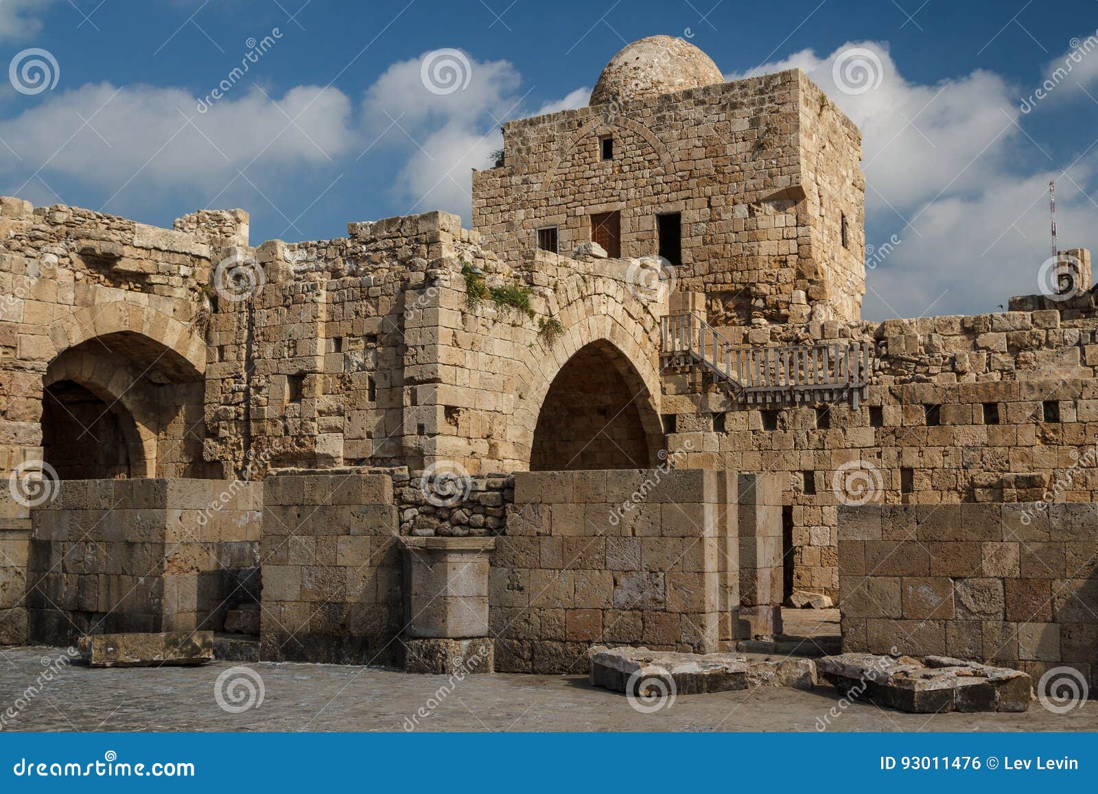 Ruins of the Crusaders Castle in Sidon & X28;Saida& X29; Stock Photo ...