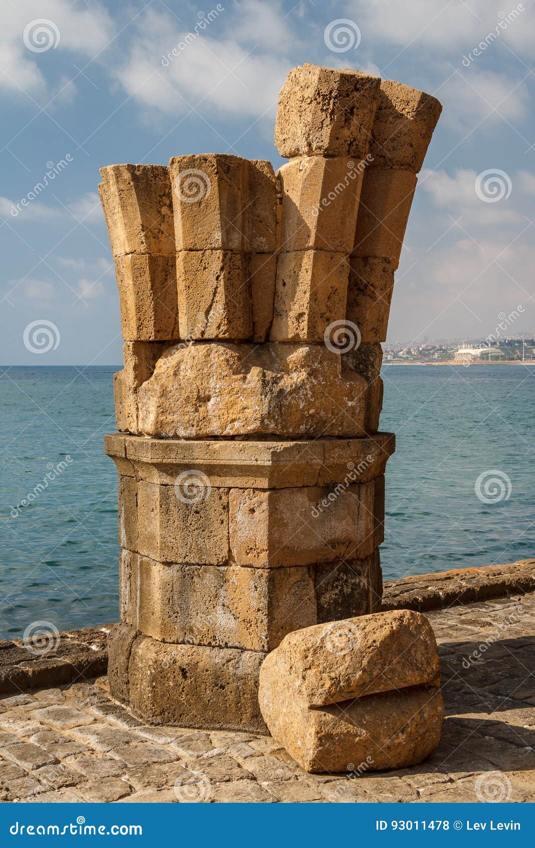 Ruins of the Crusaders Castle in Sidon & X28;Saida& X29; Stock Photo ...