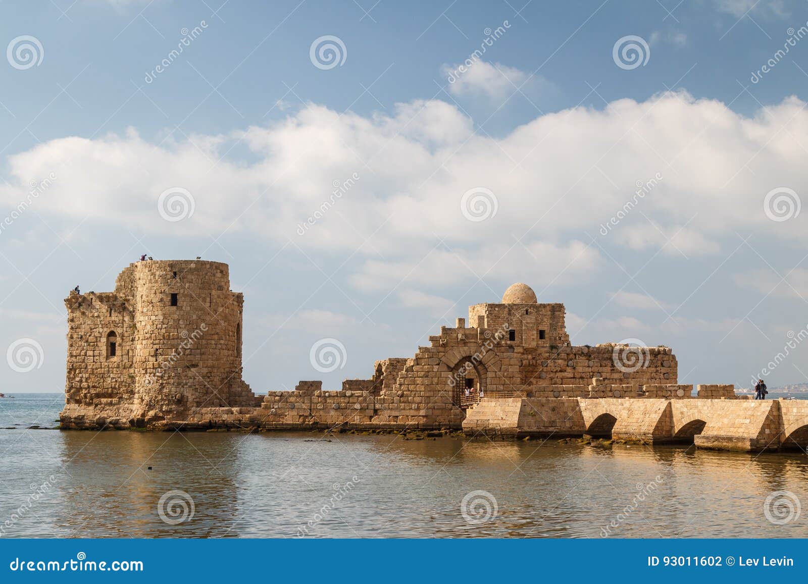 Ruins of the Crusaders Castle in Sidon & X28;Saida& X29; Stock Photo ...