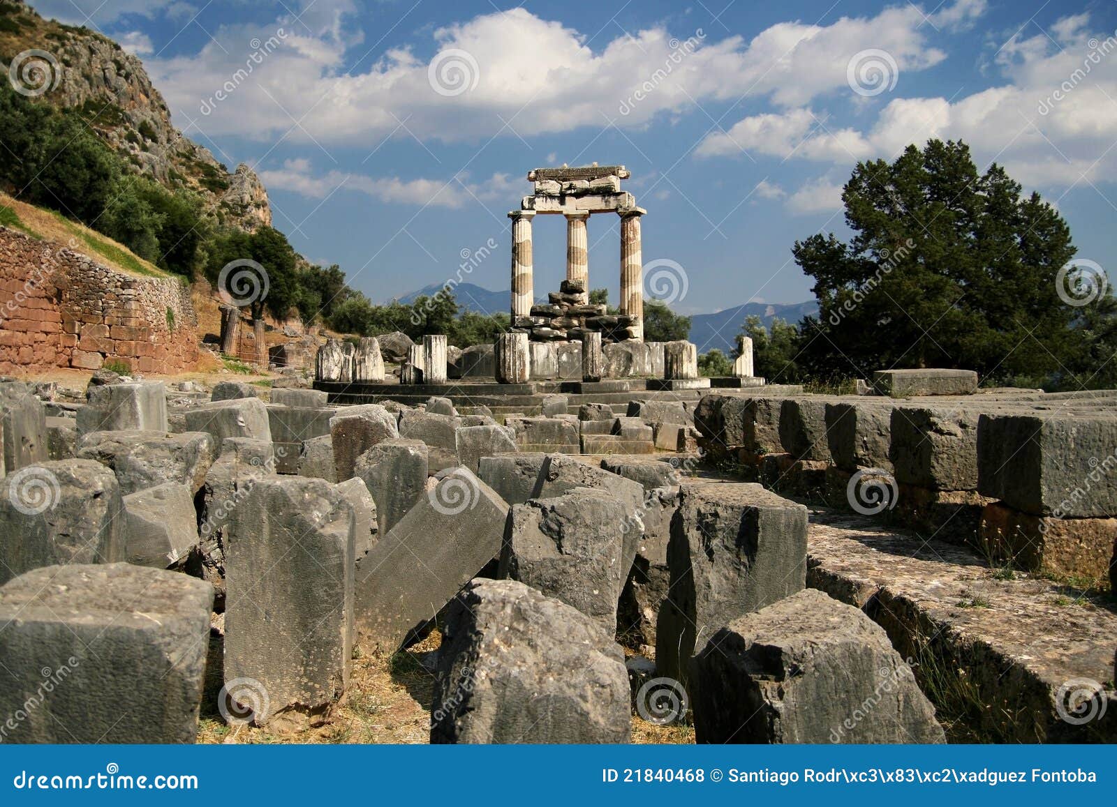 Ruins of Delphi stock photo. Image of architecture, unesco - 21840468