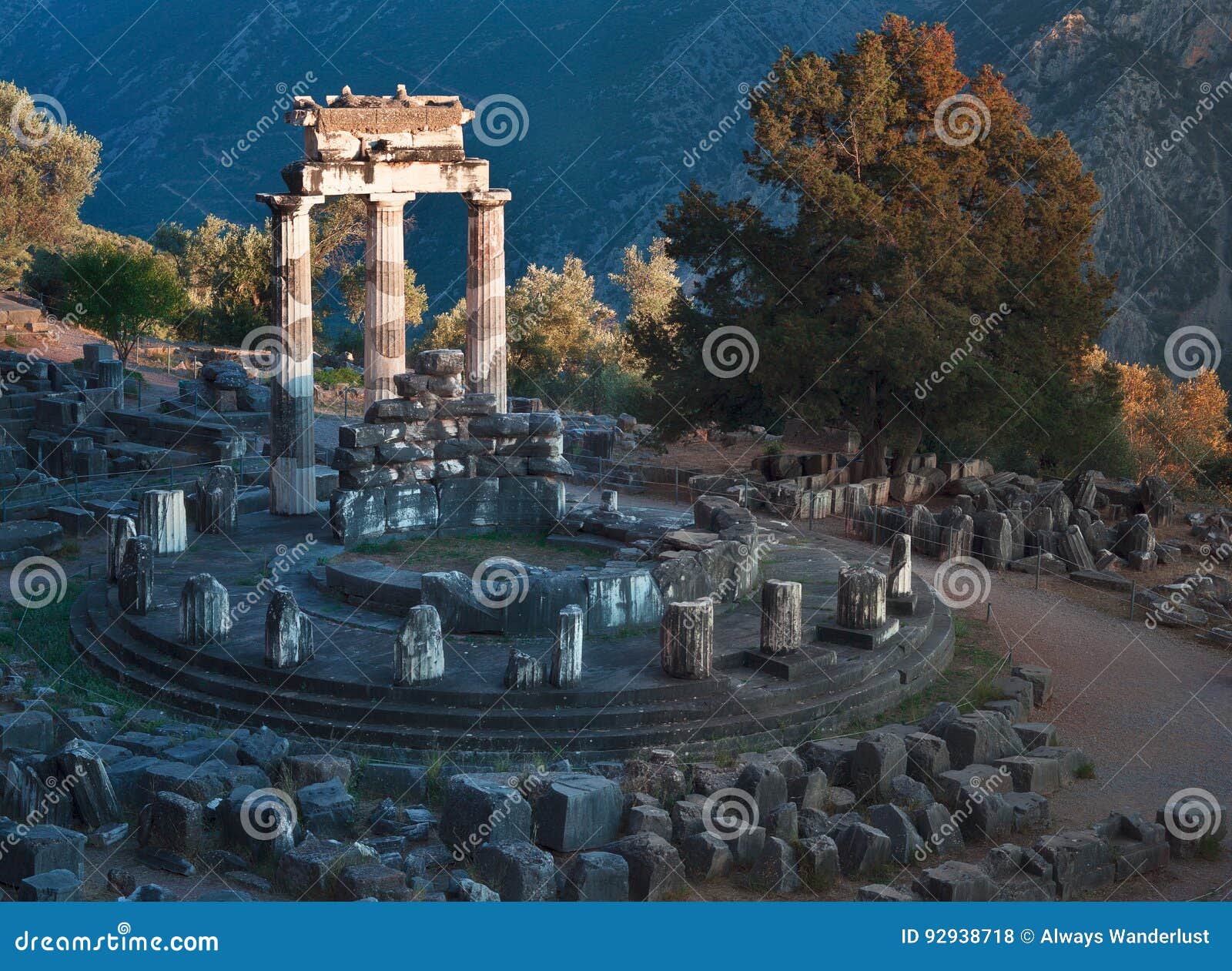 The Ruins of Delphi in Greece Stock Photo - Image of ancient, culture ...