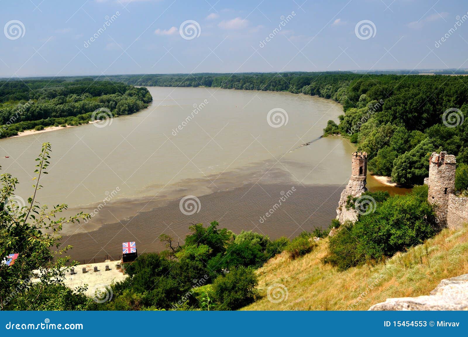 Ruins of Devin castle stock image. Image of medieval - 15454553