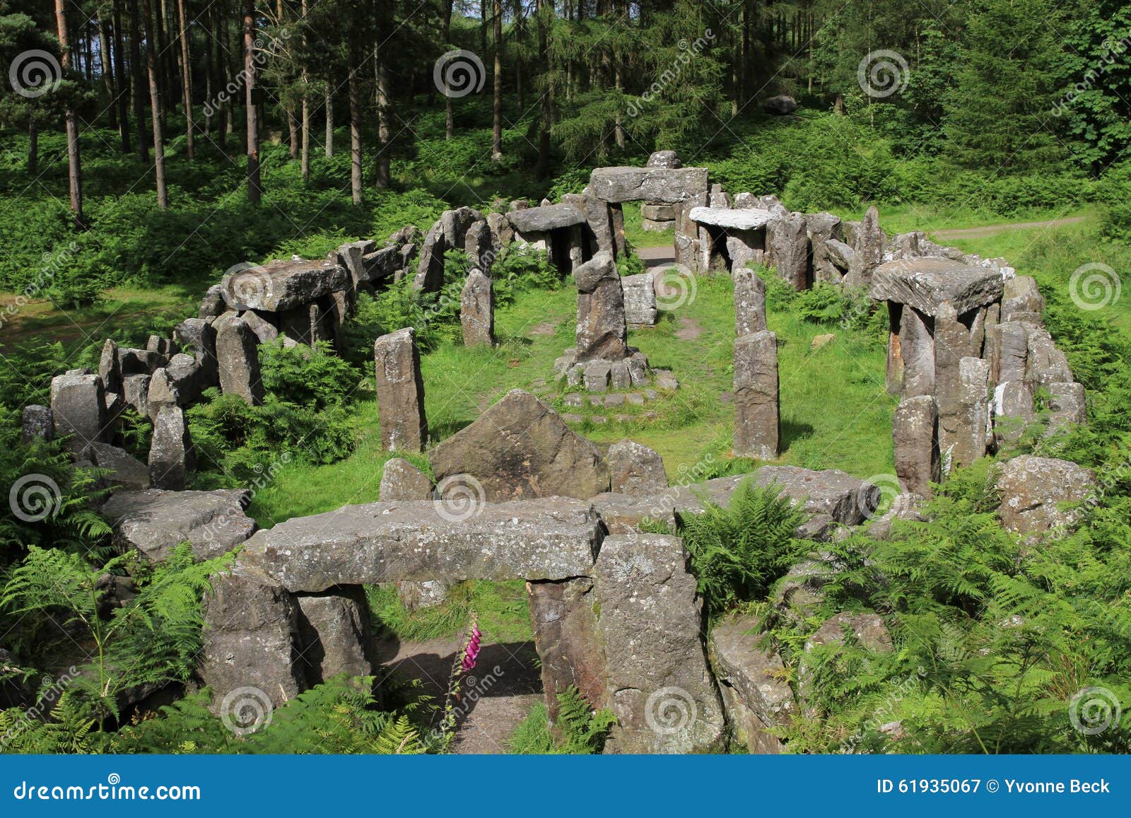 Ruins of a Druids Temple, North Yorkshire Stock Image - Image of temple ...