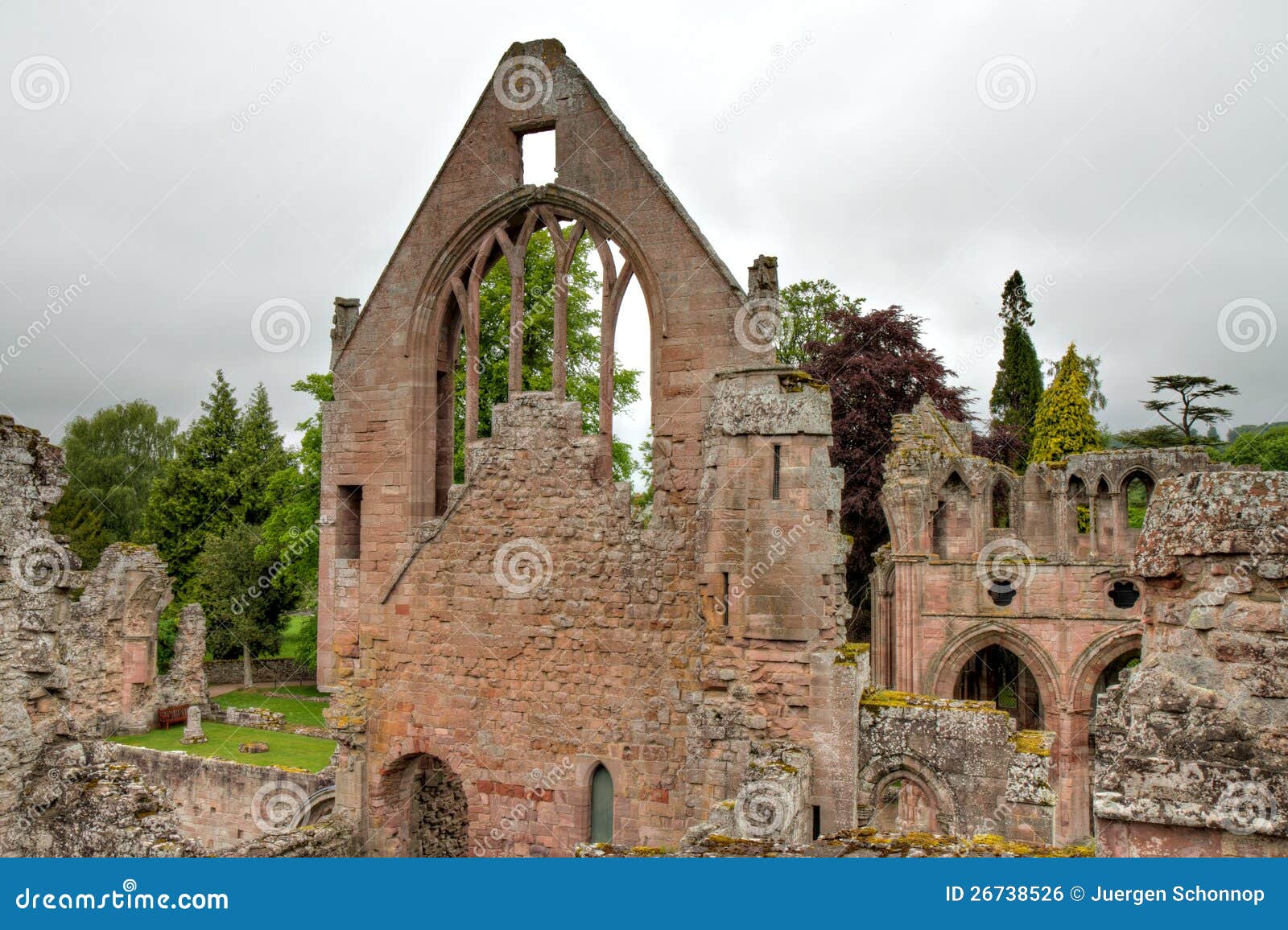Ruins of Dryburgh Abbey stock photo. Image of scottish - 26738526