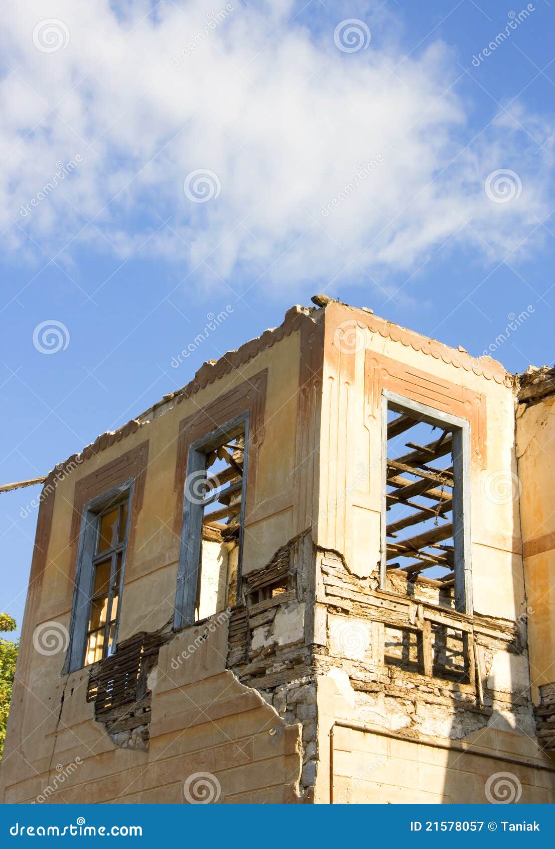 Ruins after earthquake stock image. Image of earthquake - 21578057