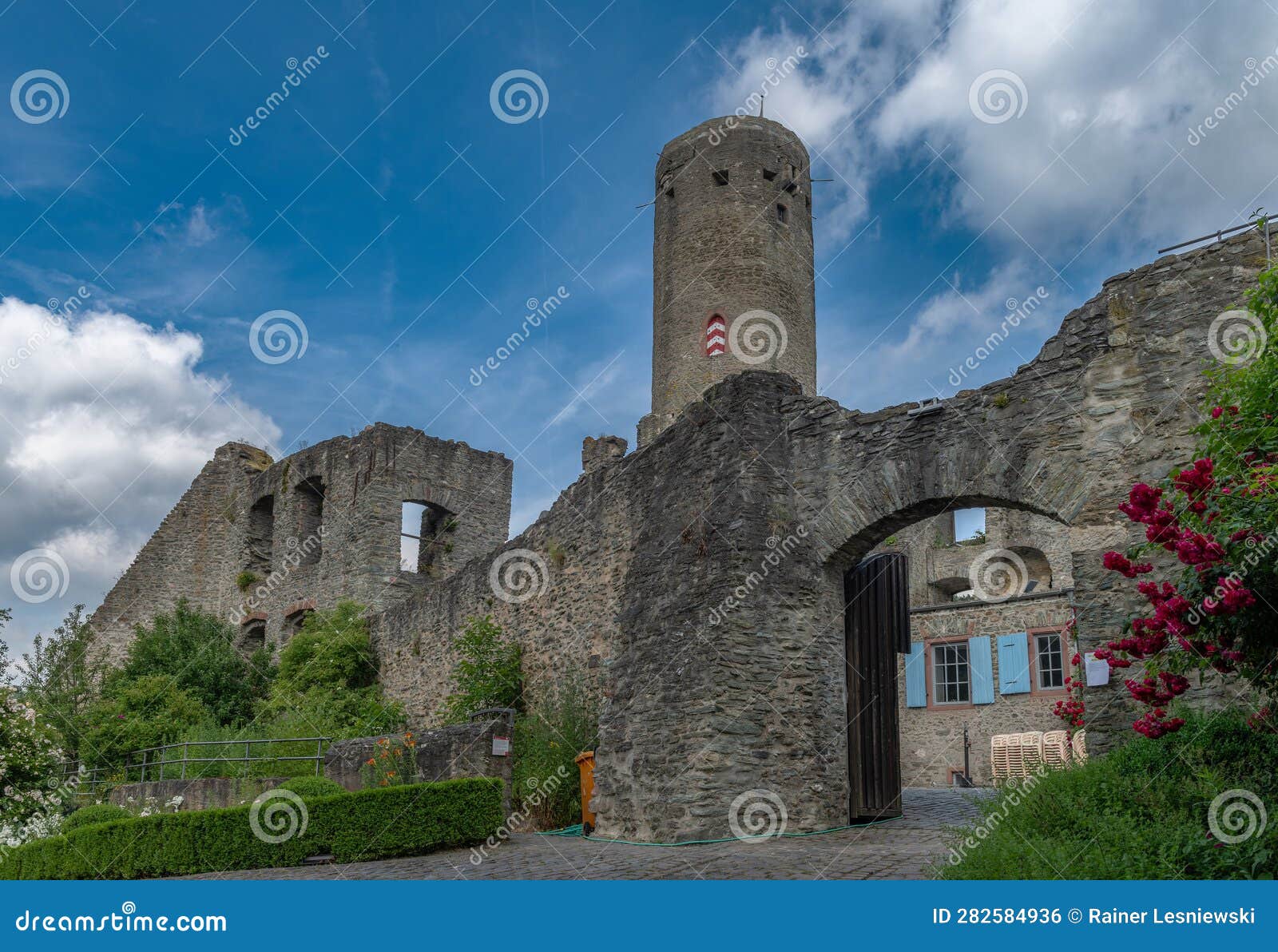 The Ruins of Eppstein Castle, Hessen, Germany Stock Photo - Image of ...