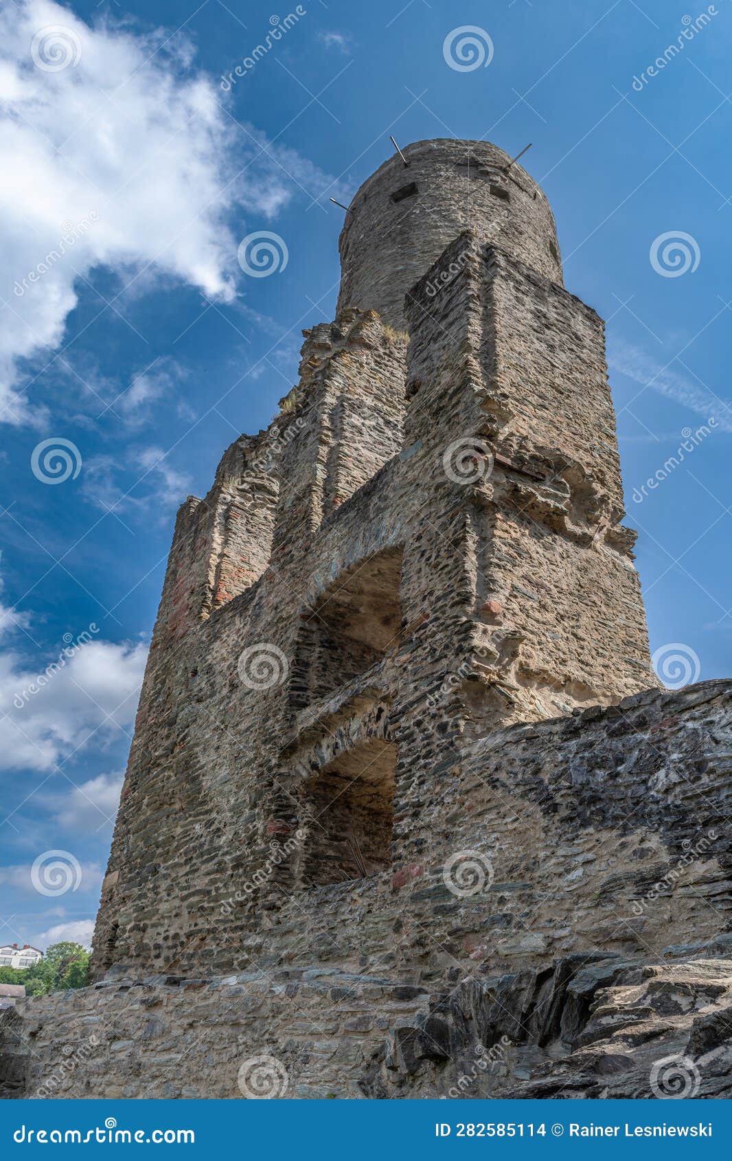 The Ruins of Eppstein Castle, Hessen, Germany Stock Photo - Image of ...