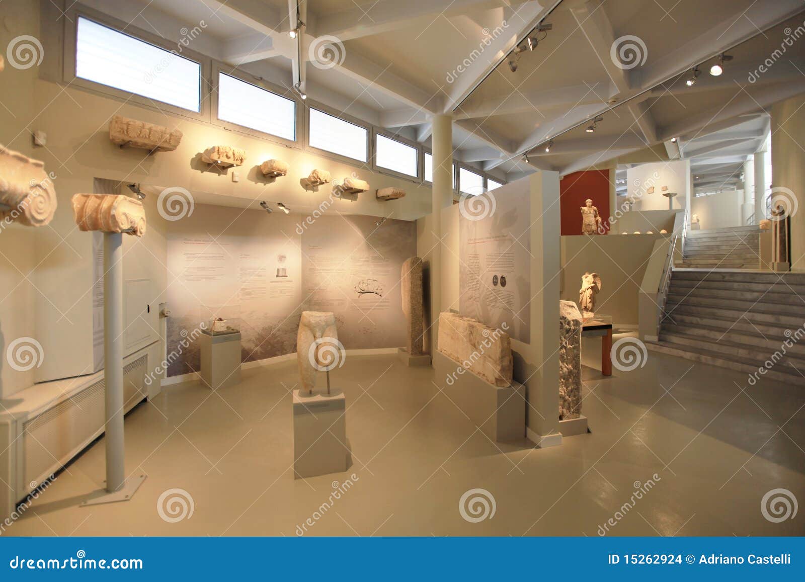 Ruins Exhibition, Archeological Museum of Thassos Editorial Stock Image ...