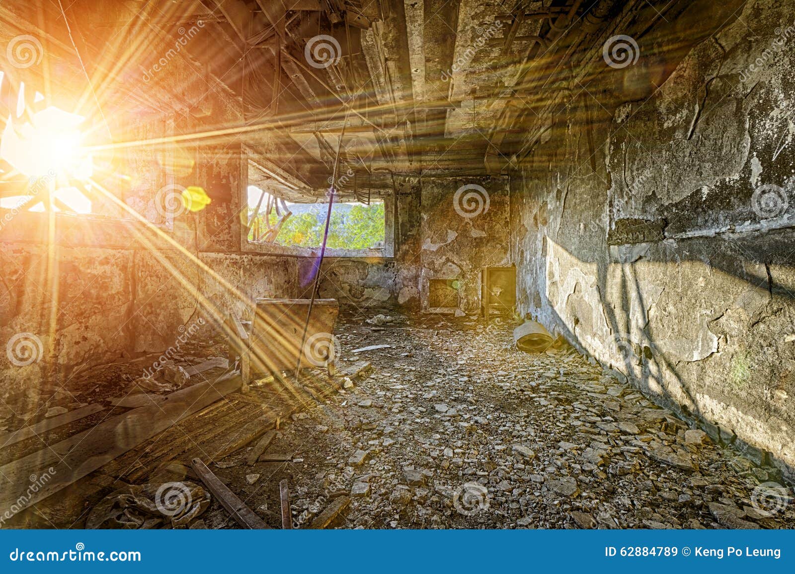 Ruins factory damage stock image. Image of architecture - 62884789