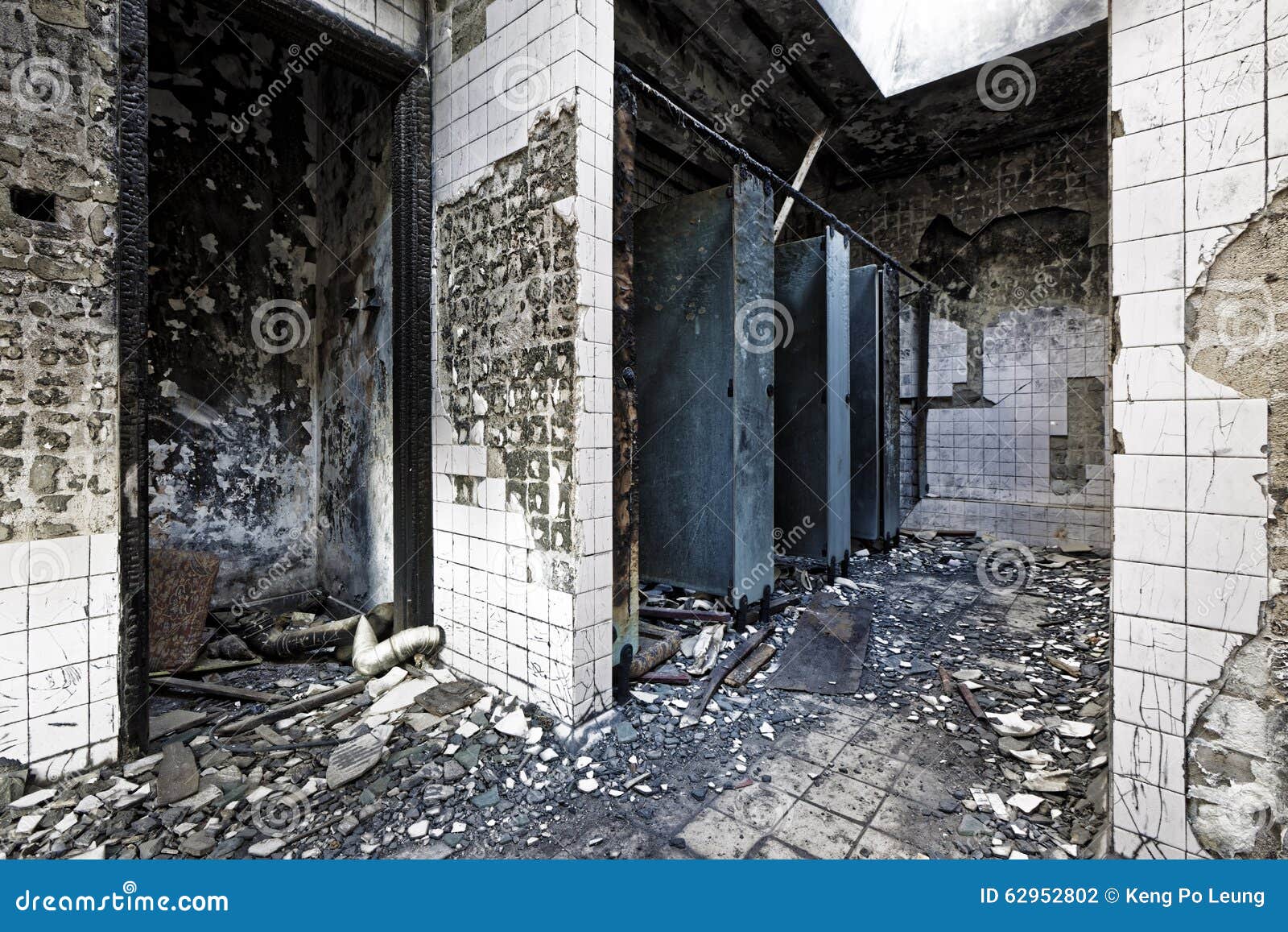 Ruins factory damage stock photo. Image of construction - 62952802