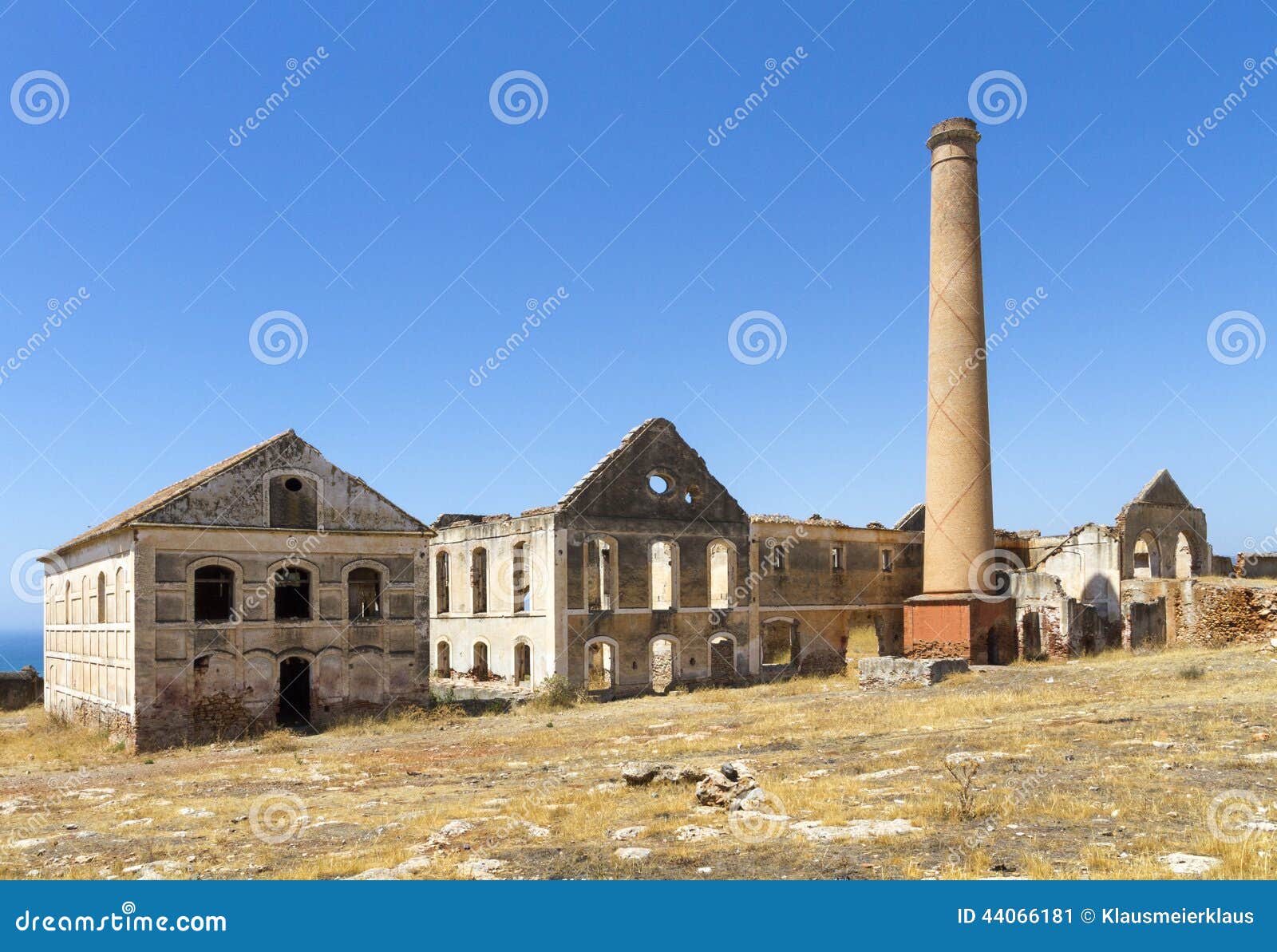Ruins of factory in Spain stock image. Image of spanish - 44066181