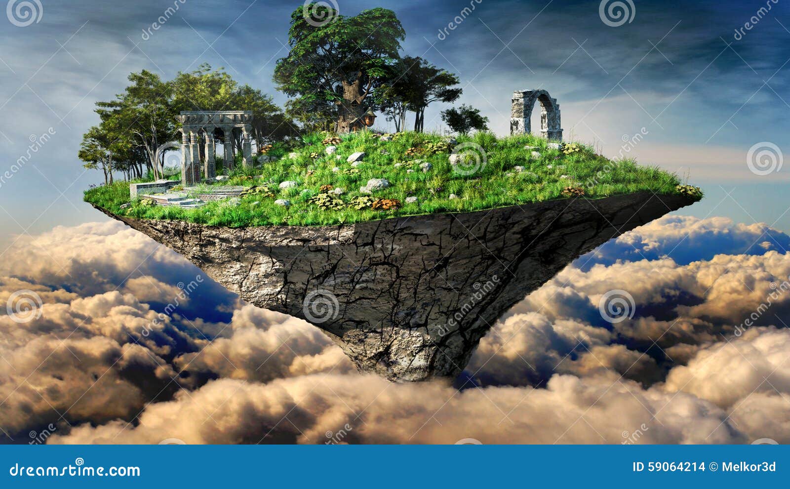 Temple With Floating Candles Stock Photo | CartoonDealer.com #85238016