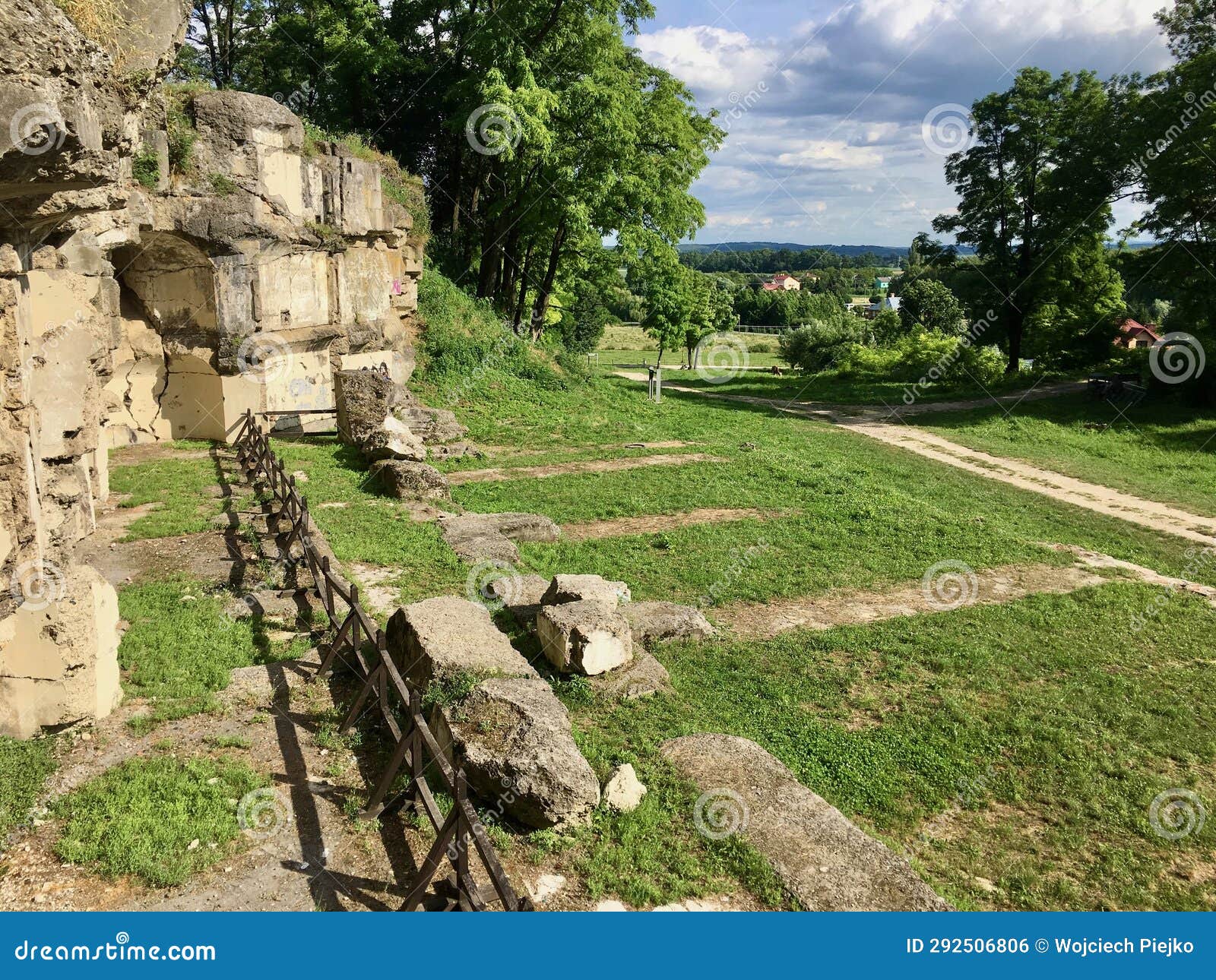 Ruins of the fort stock photo. Image of nature, stone - 292506806