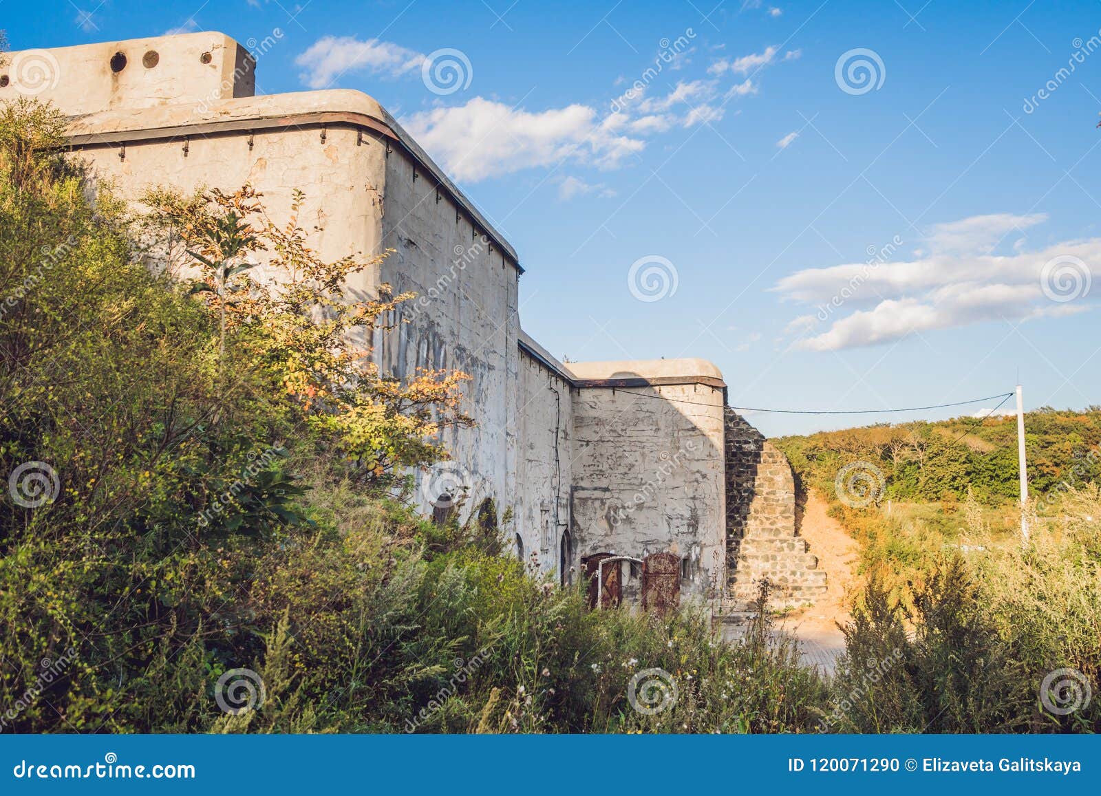 Ruins of the Fort in Russia of the First World War Stock Photo - Image ...