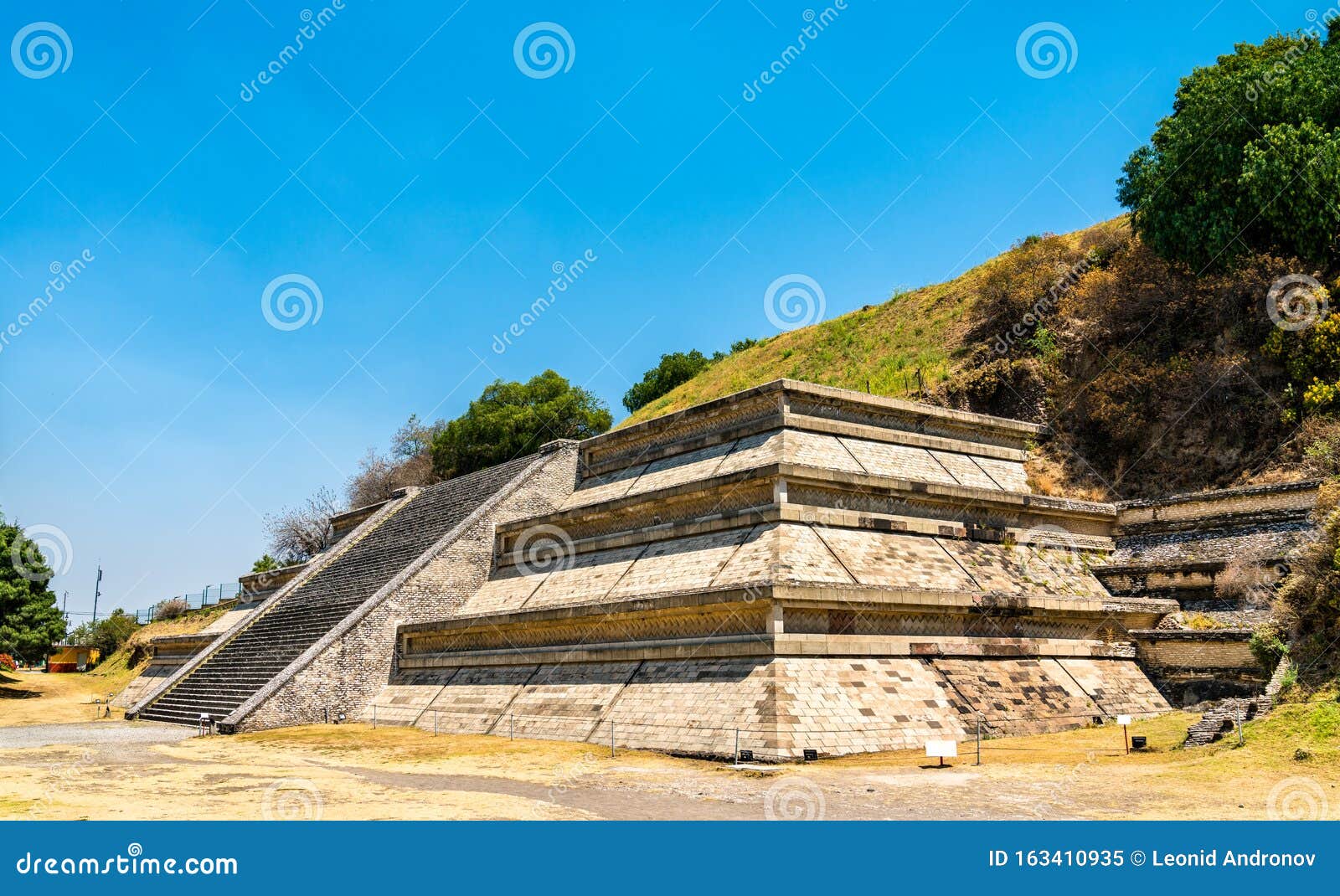 The Great Pyramid of Cholula in Mexico Stock Image - Image of america ...