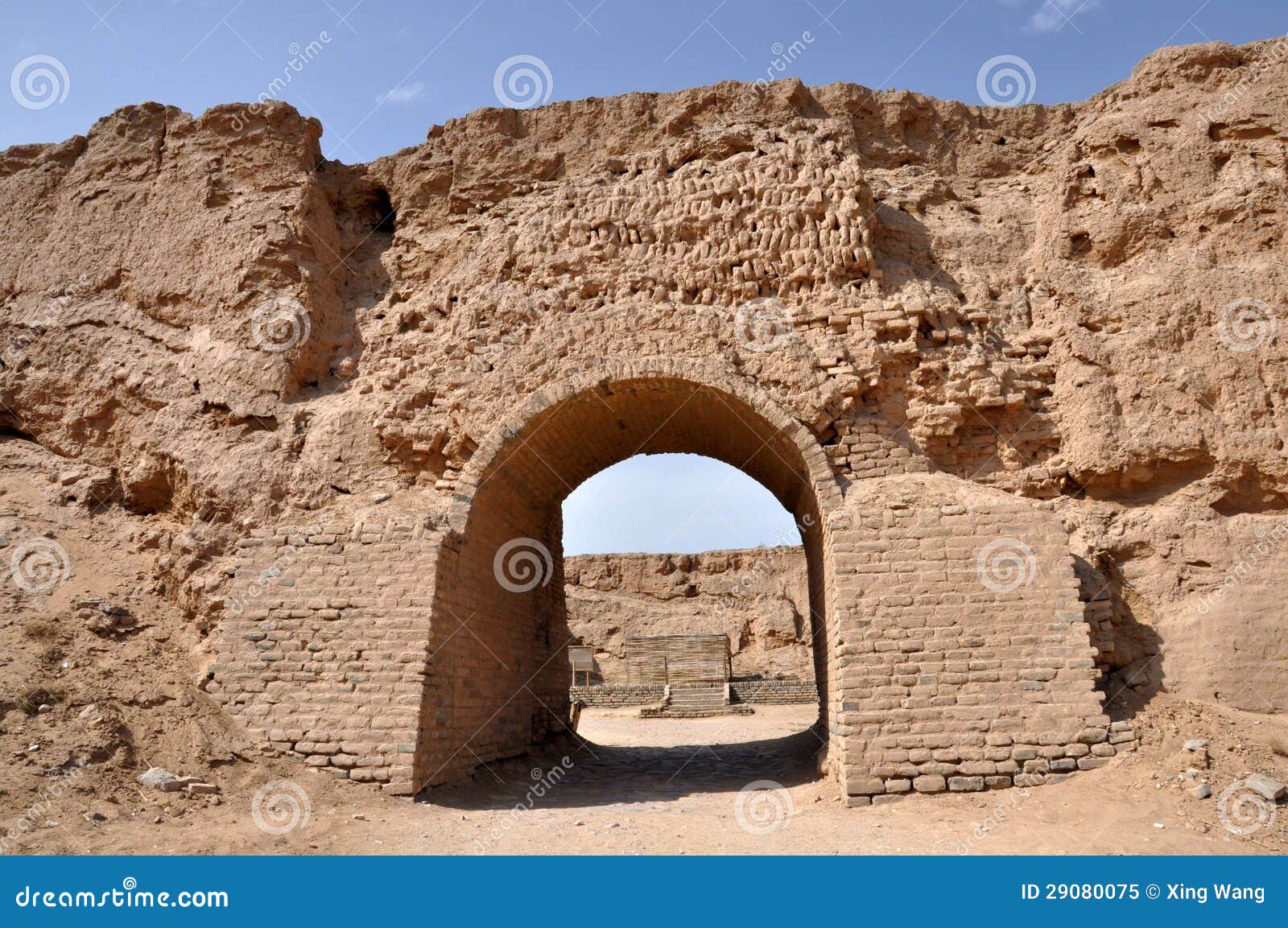 The Ruins of the Great Wall Fort Stock Image - Image of fortification ...