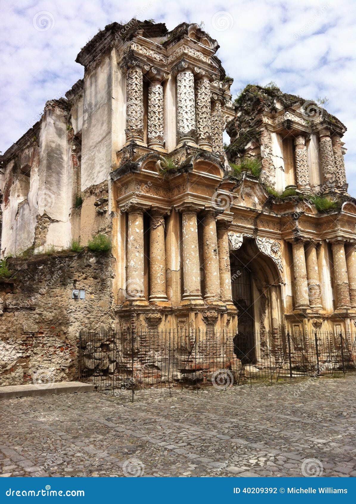 Ruins in Guatemala stock photo. Image of building, latin - 40209392