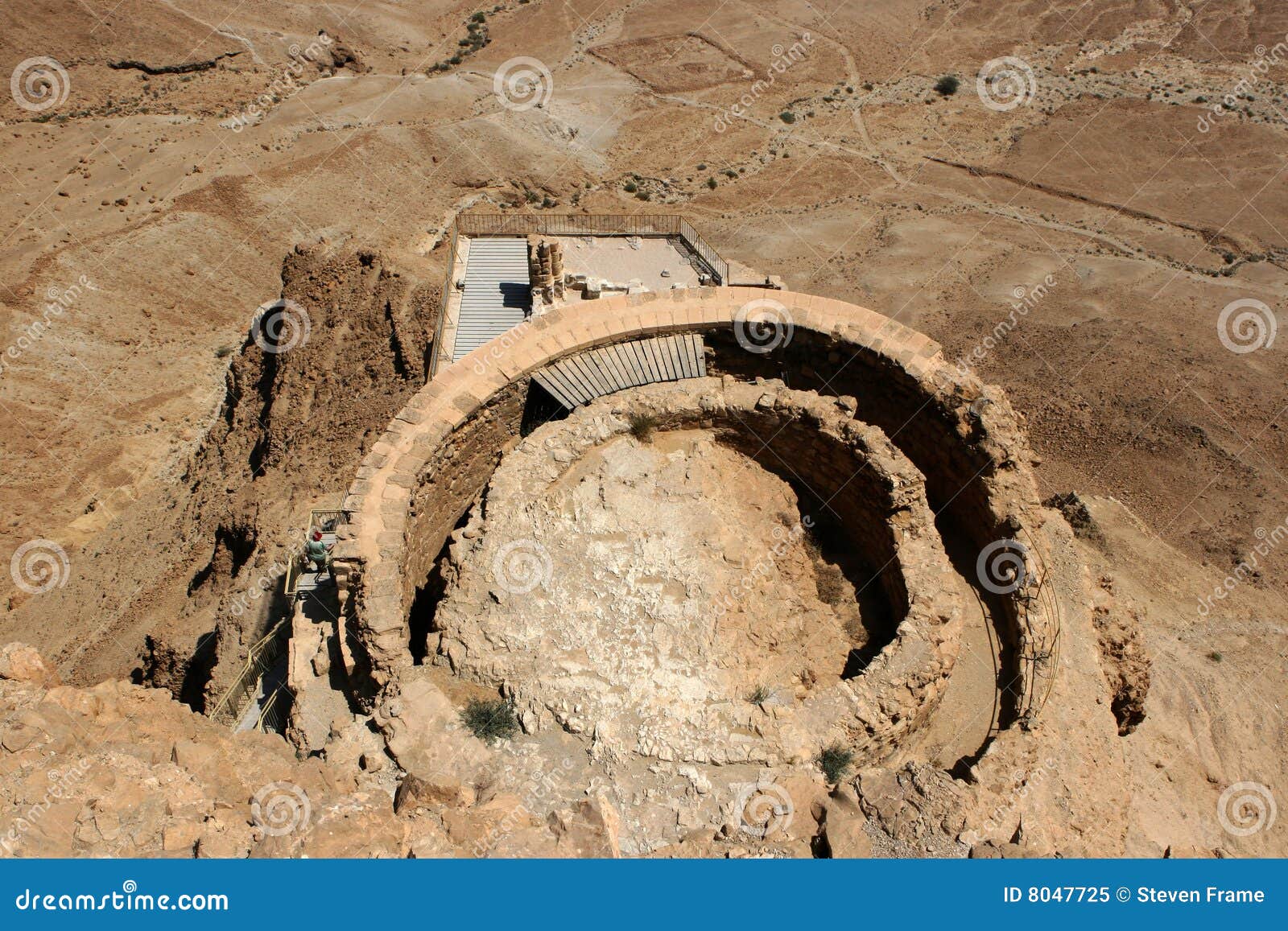 Ruins of Herod S Palace at Masada, Israel Stock Image - Image of ...