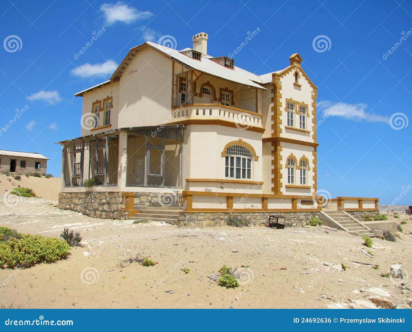 Ruins of House in Ghost Town Kolmasnkop Stock Photo - Image of natural ...