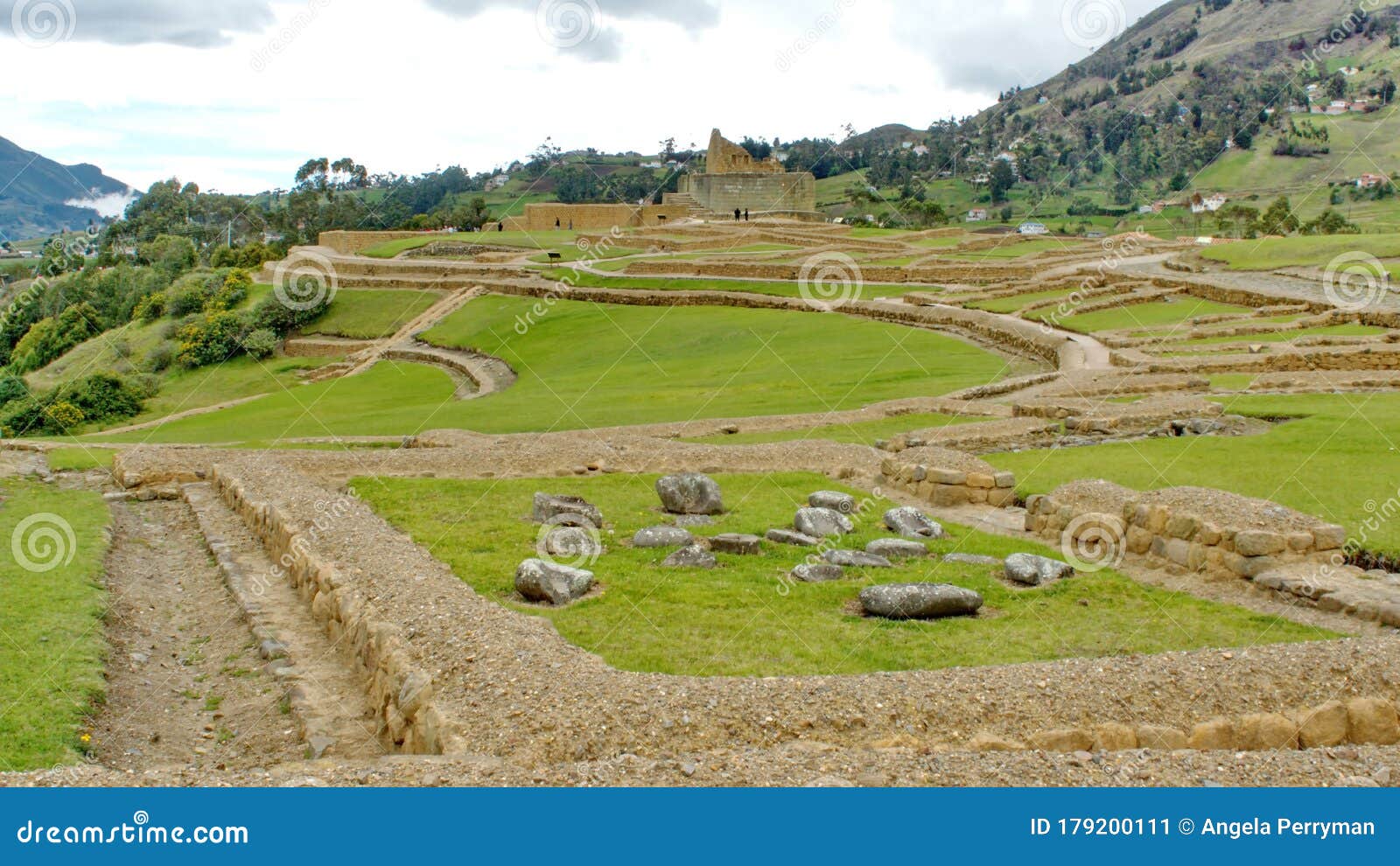 Ruins at Ingapirca stock image. Image of ruins, rock - 179200111