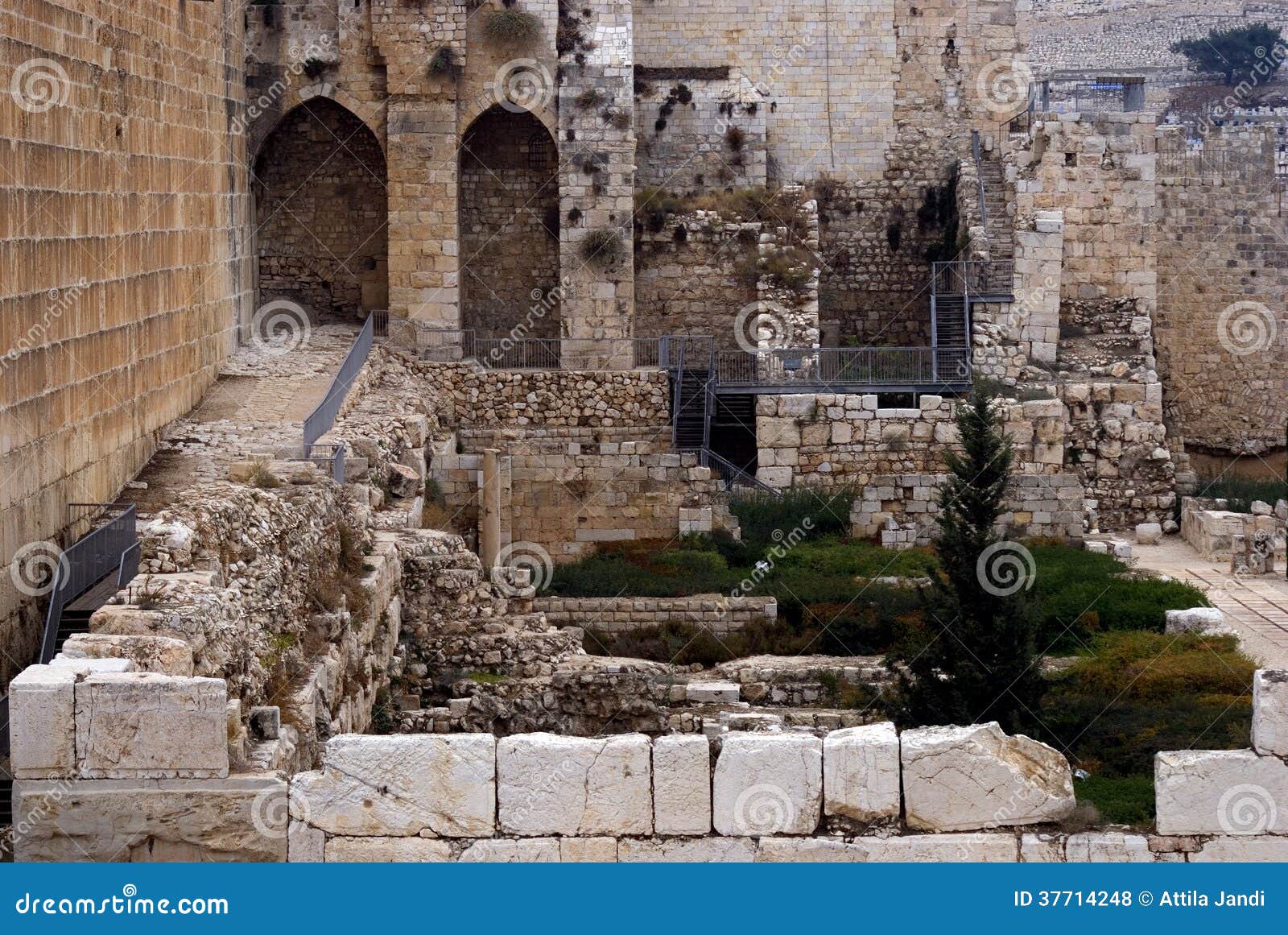 Ruins, Jerusalem, Israel stock photo. Image of culture - 37714248
