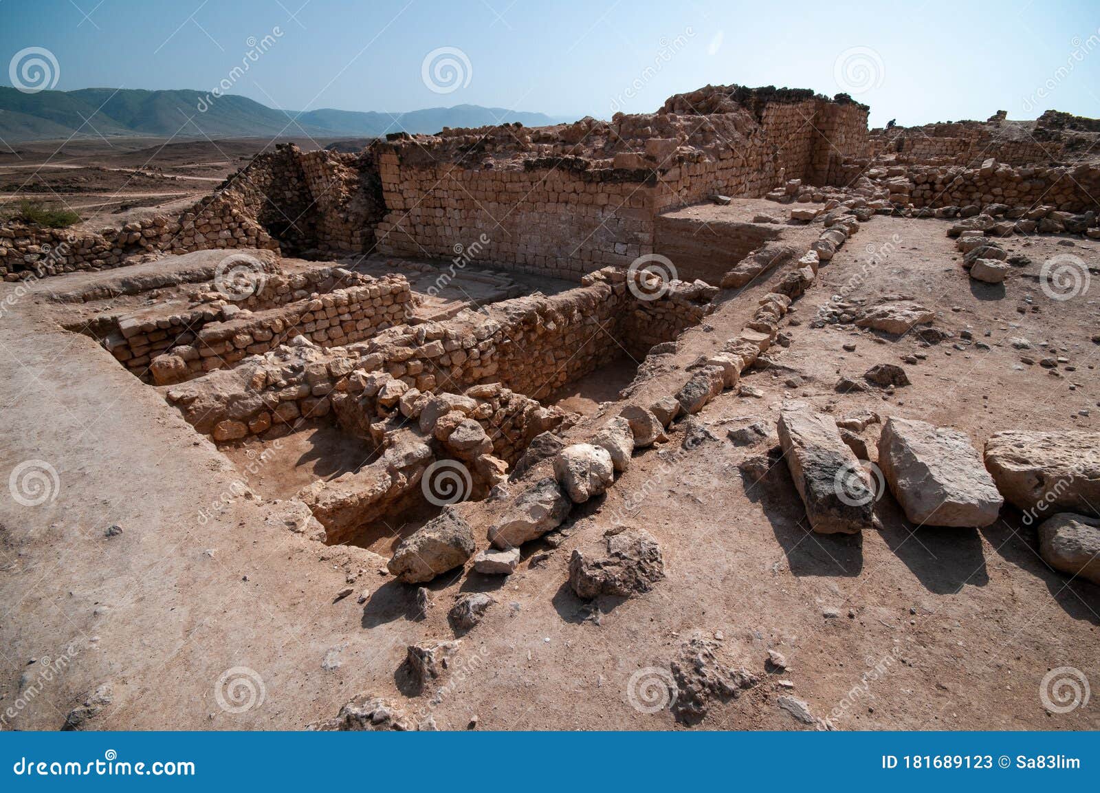The Ruins of Khor Rori `Sumhuram` in Dhofar, Oman Stock Image - Image ...