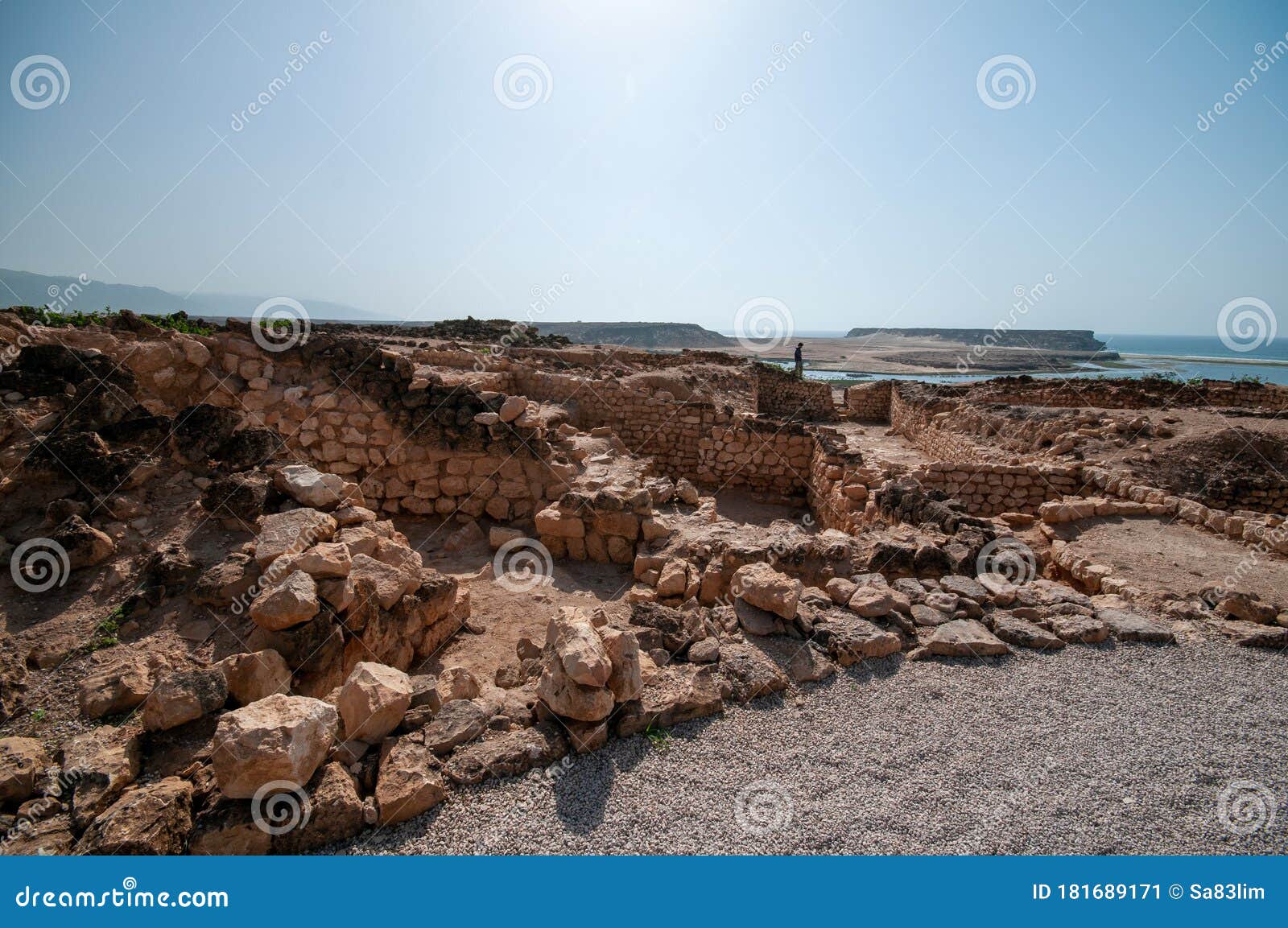 The Ruins of Khor Rori `Sumhuram` in Dhofar, Oman Stock Image - Image ...