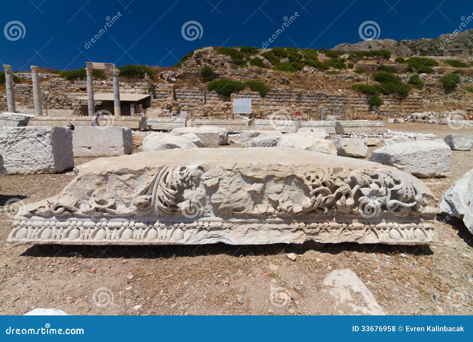 Ruins of Knidos stock photo. Image of dorian, hexapolis - 33676958