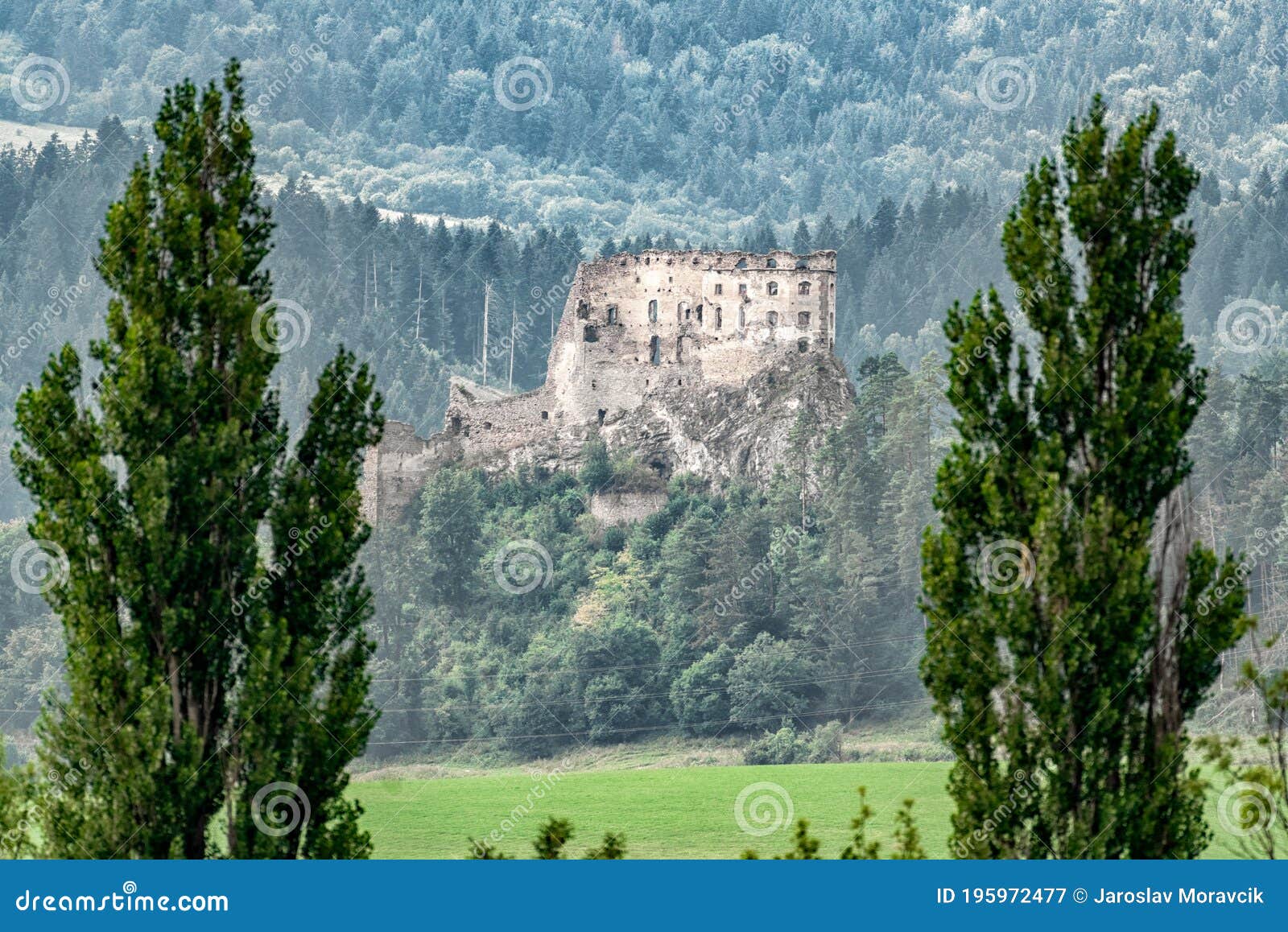 Ruins of Likava Castle, Slovakia Stock Image - Image of building ...
