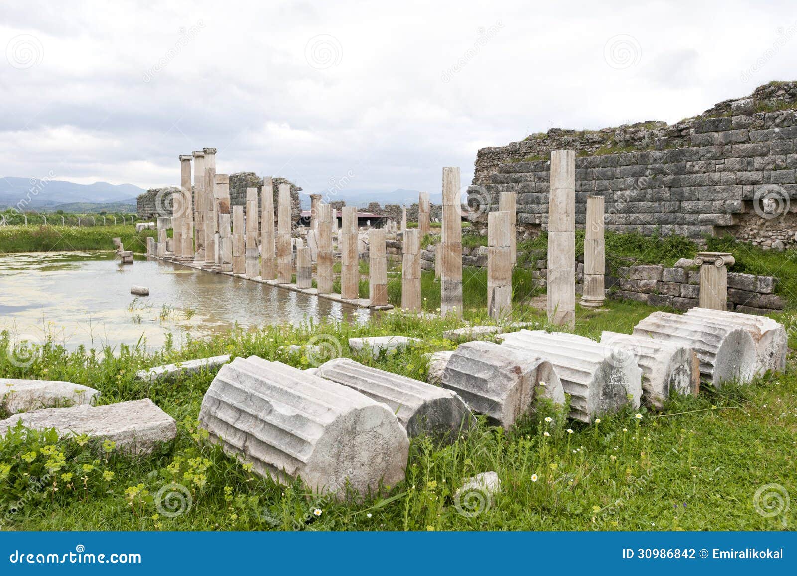 Ruins of Magnesia stock photo. Image of backgrounds, anatolia - 30986842