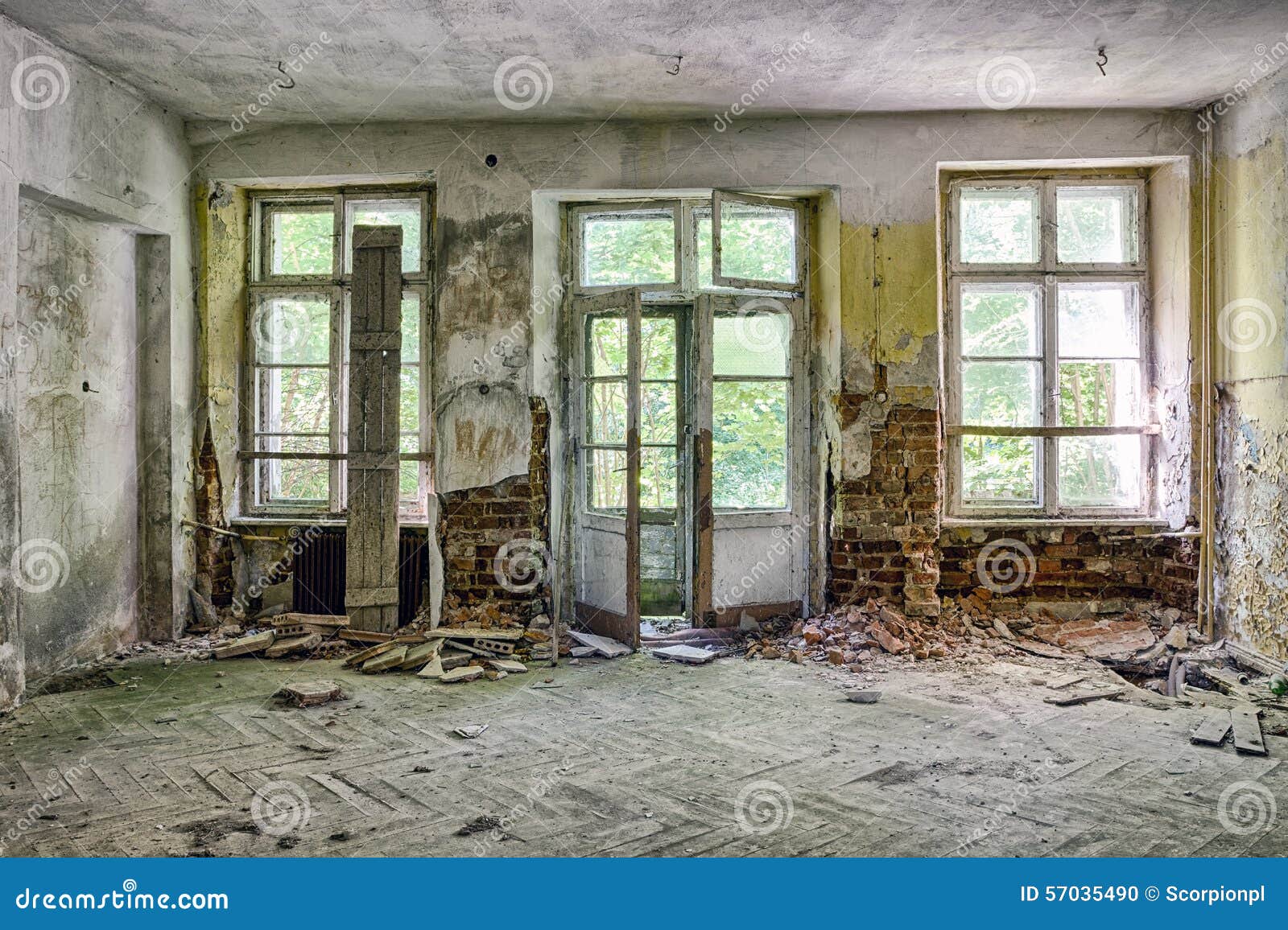 The ruins of a manor house stock photo. Image of desolate - 57035490