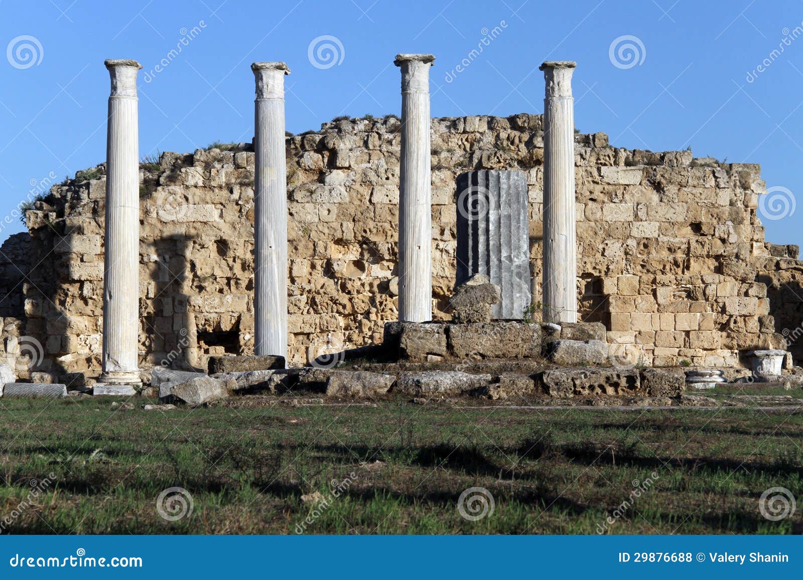 Ruins and columns stock photo. Image of ruins, square - 29876688
