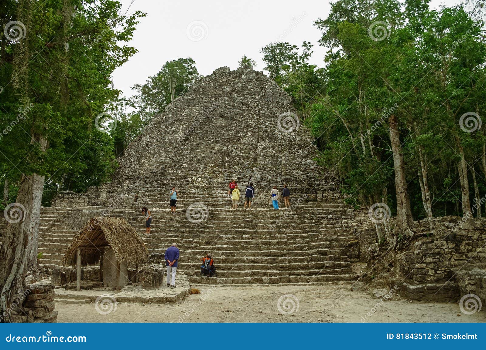 Ruins, Pyramid And Temples In Chichen Itza, Yucatan, Mexico Editorial ...