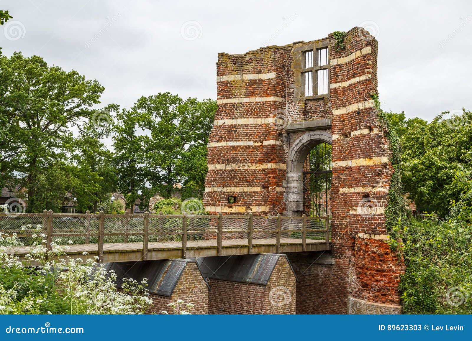 Ruins of the Medieval Castle in Batenburg Stock Image - Image of ...