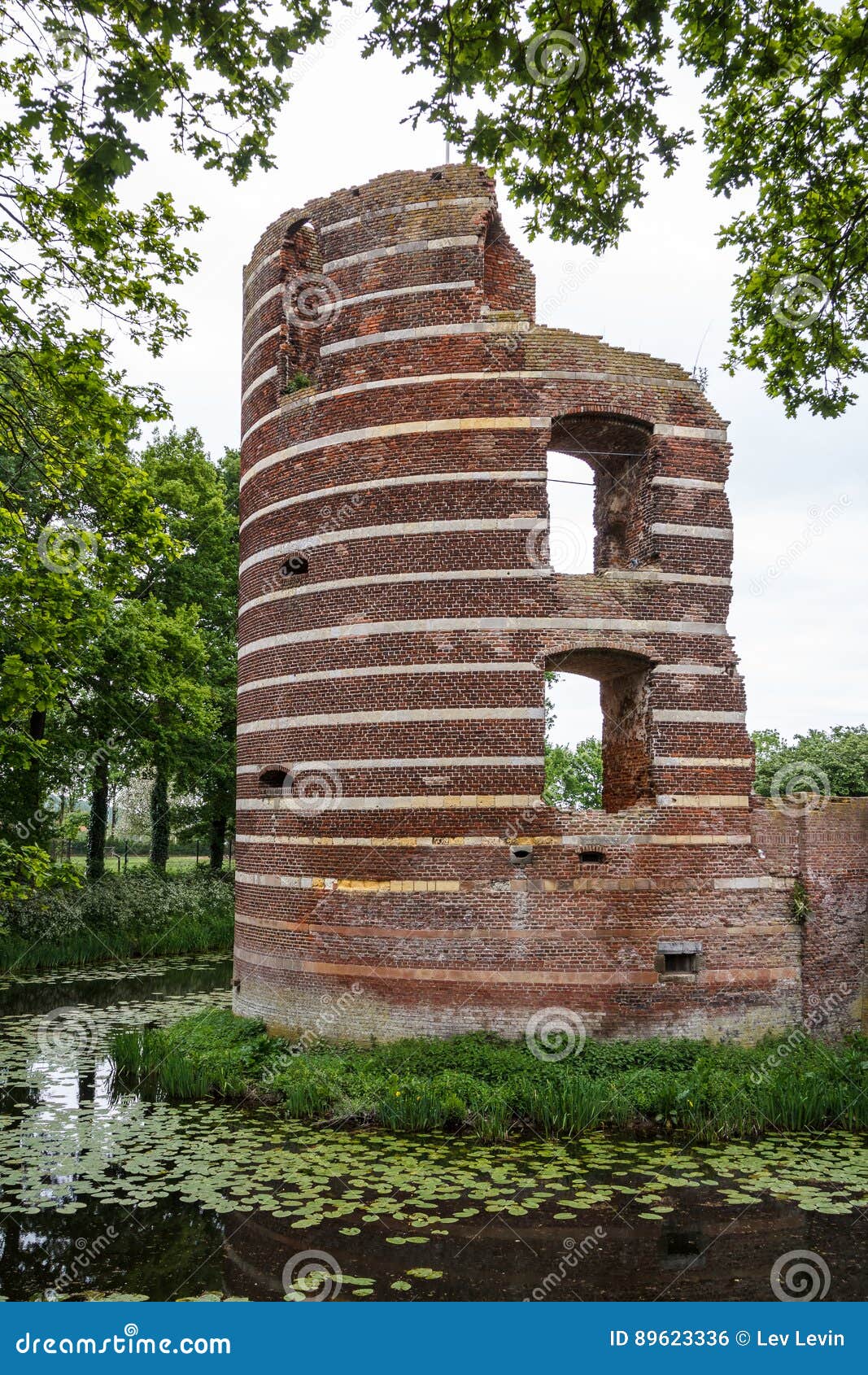 Ruins of the Medieval Castle in Batenburg Stock Photo - Image of ...