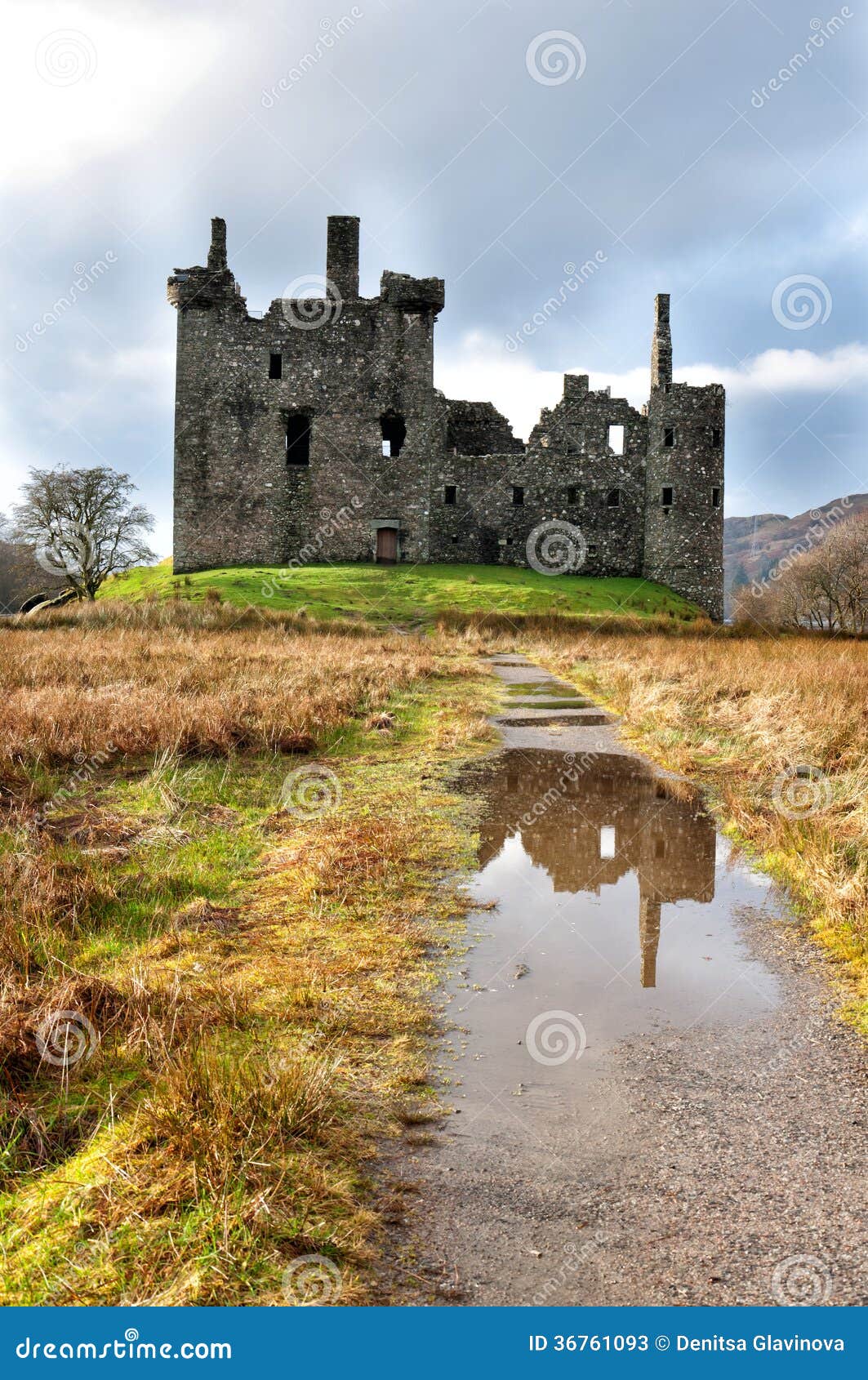 Ruins of Medieval Castle in Scotland Stock Image - Image of england ...