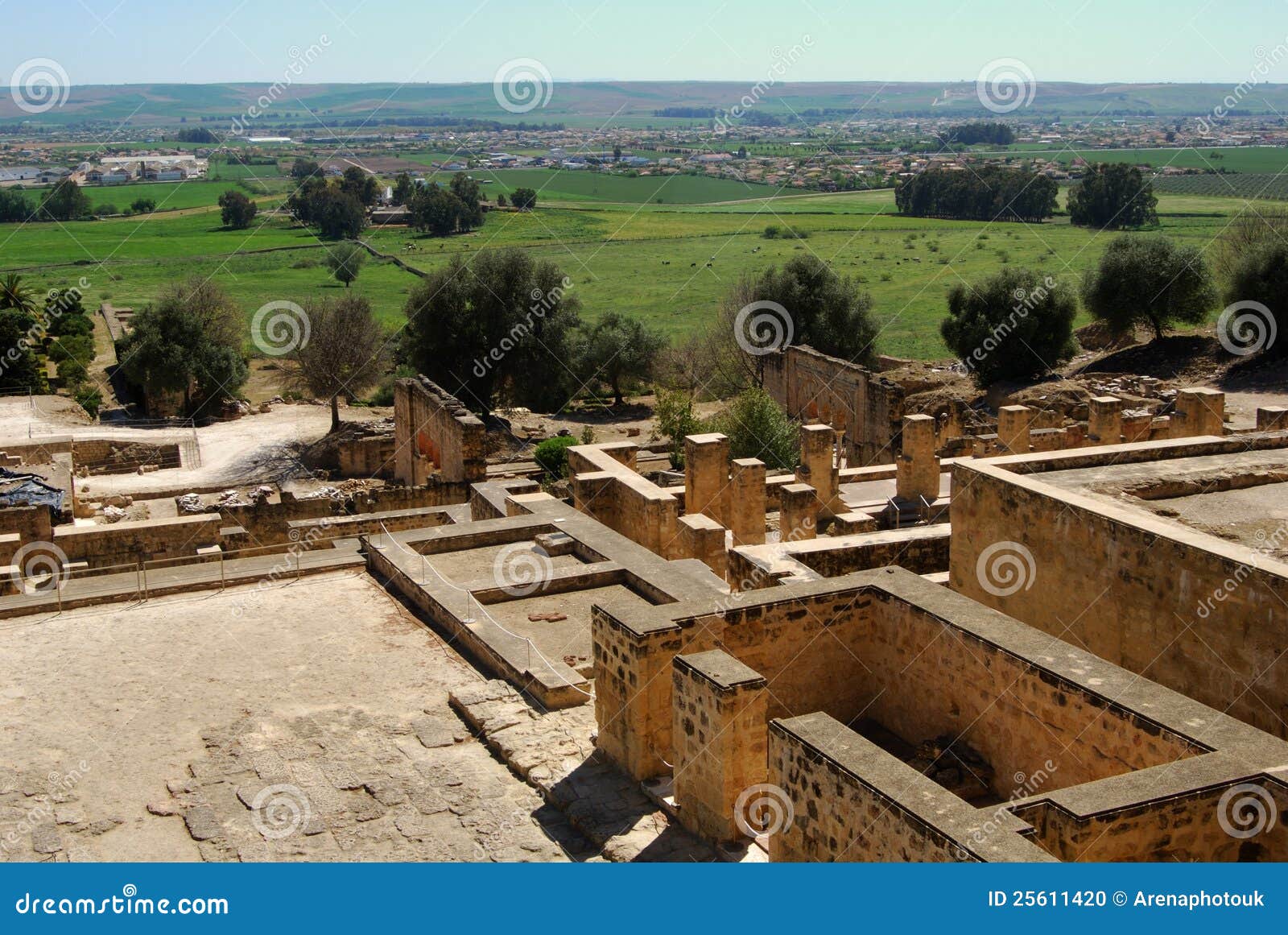 Ruins, Medina Azahara, Spain. Stock Photo - Image of field, european ...