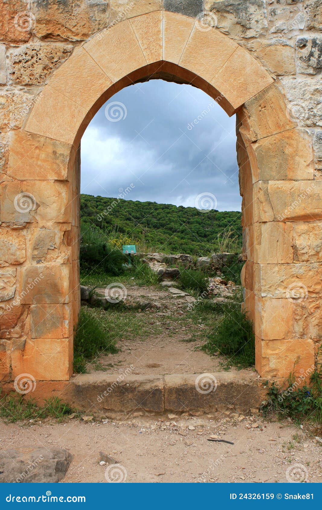 Montfort Castle Patio Entrance Stock Photography | CartoonDealer.com ...