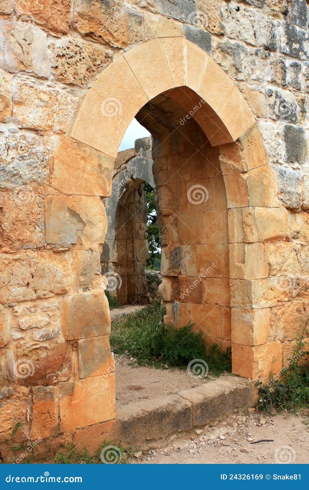 Montfort Castle Patio Entrance Stock Photography | CartoonDealer.com ...