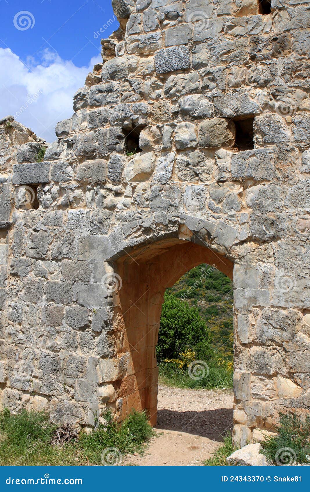 Montfort Castle Patio Entrance Stock Photography | CartoonDealer.com ...
