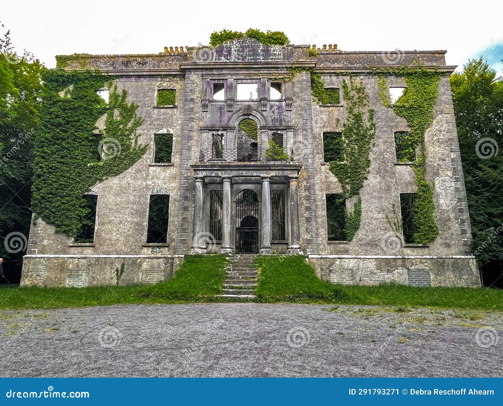 Ruins of Moore Hall County Mayo Ireland Stock Image - Image of roberts ...