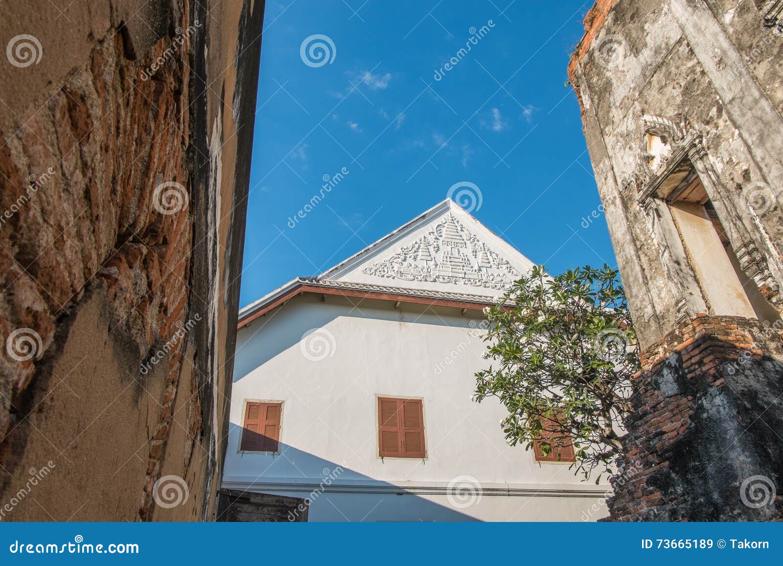 Ruins Museum Thailand stock image. Image of royal, attraction - 73665189
