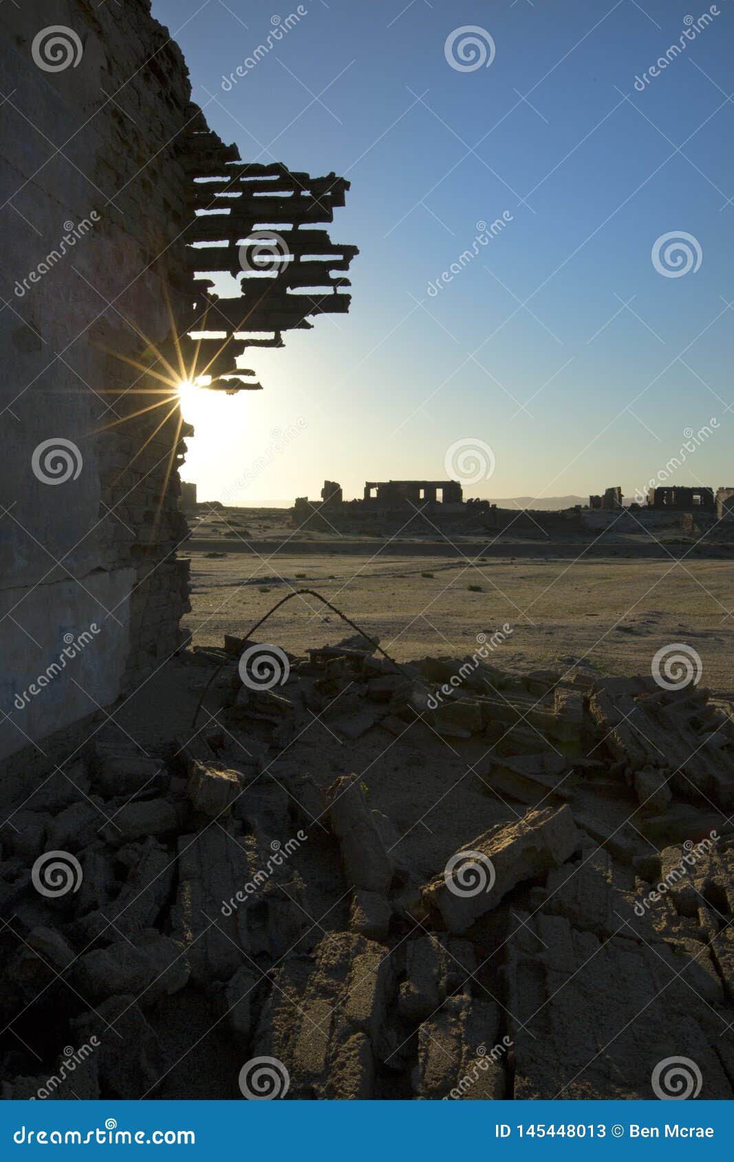 Ruins in Namibian Ghost Town. Stock Image - Image of cold, deteriating ...