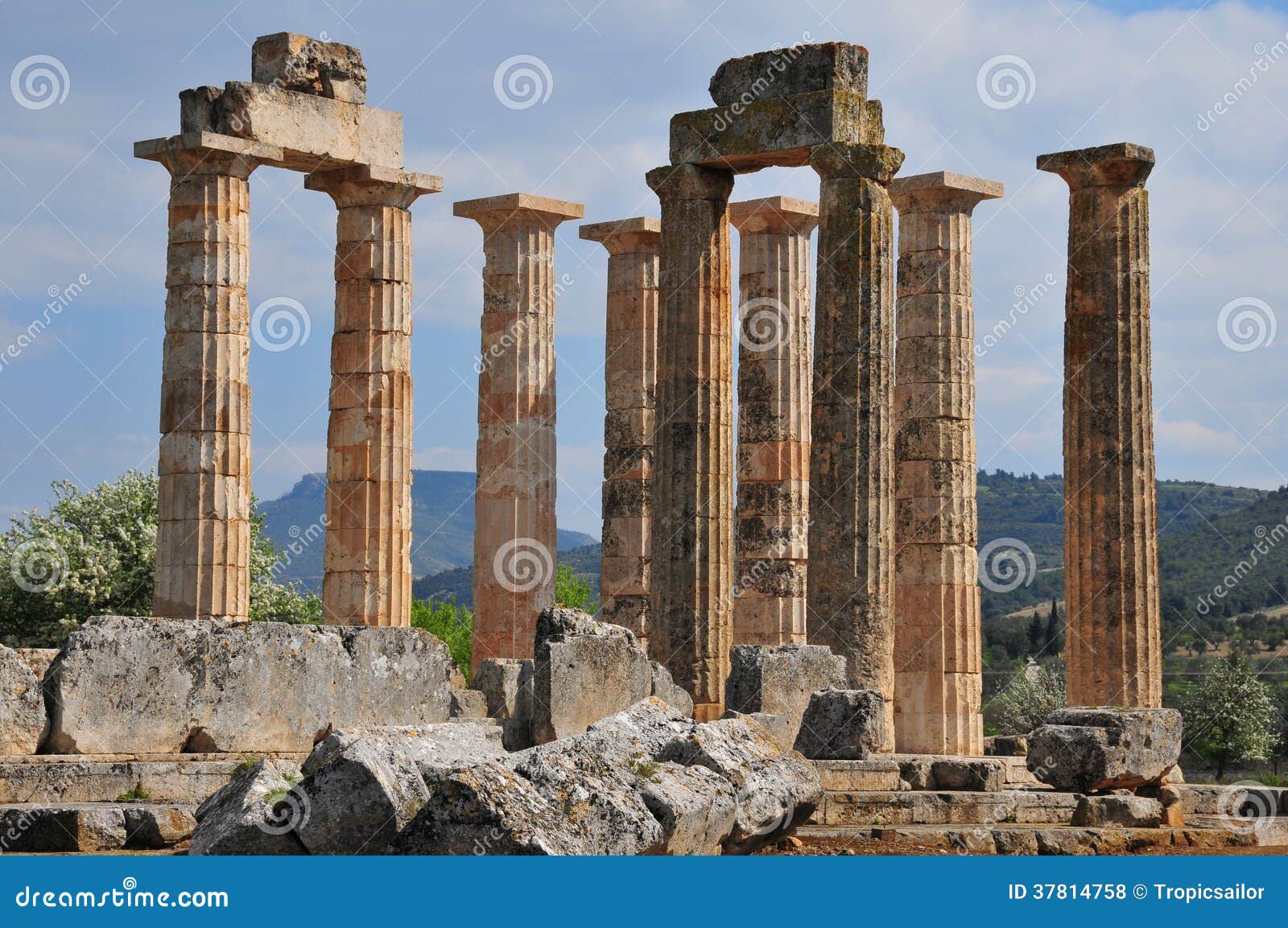 Ruins in Nemia, Greece stock photo. Image of ruins, peloponnese - 37814758