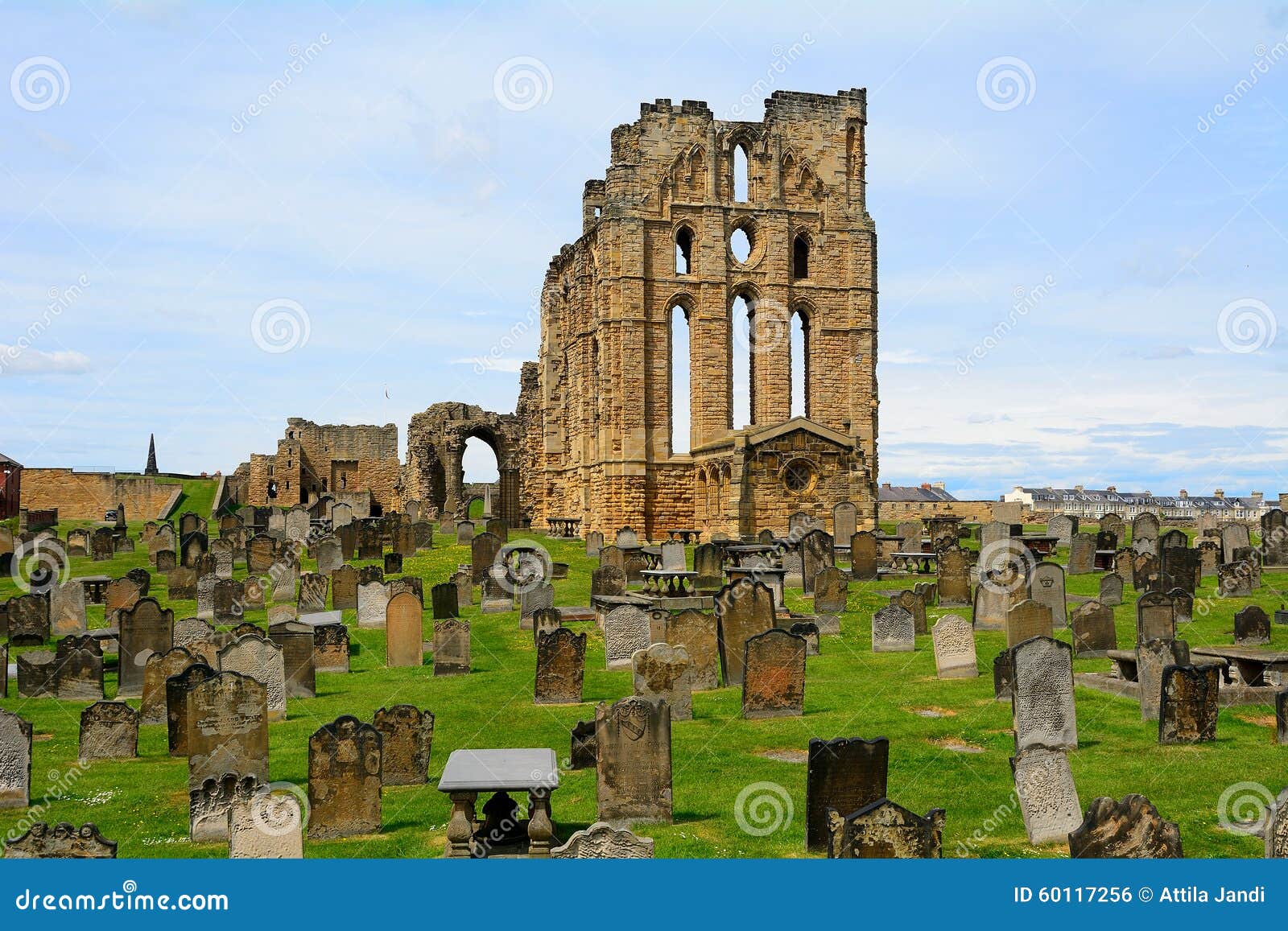 Ruins of the Nunnery, Tynemouth, England Stock Photo - Image of britain ...